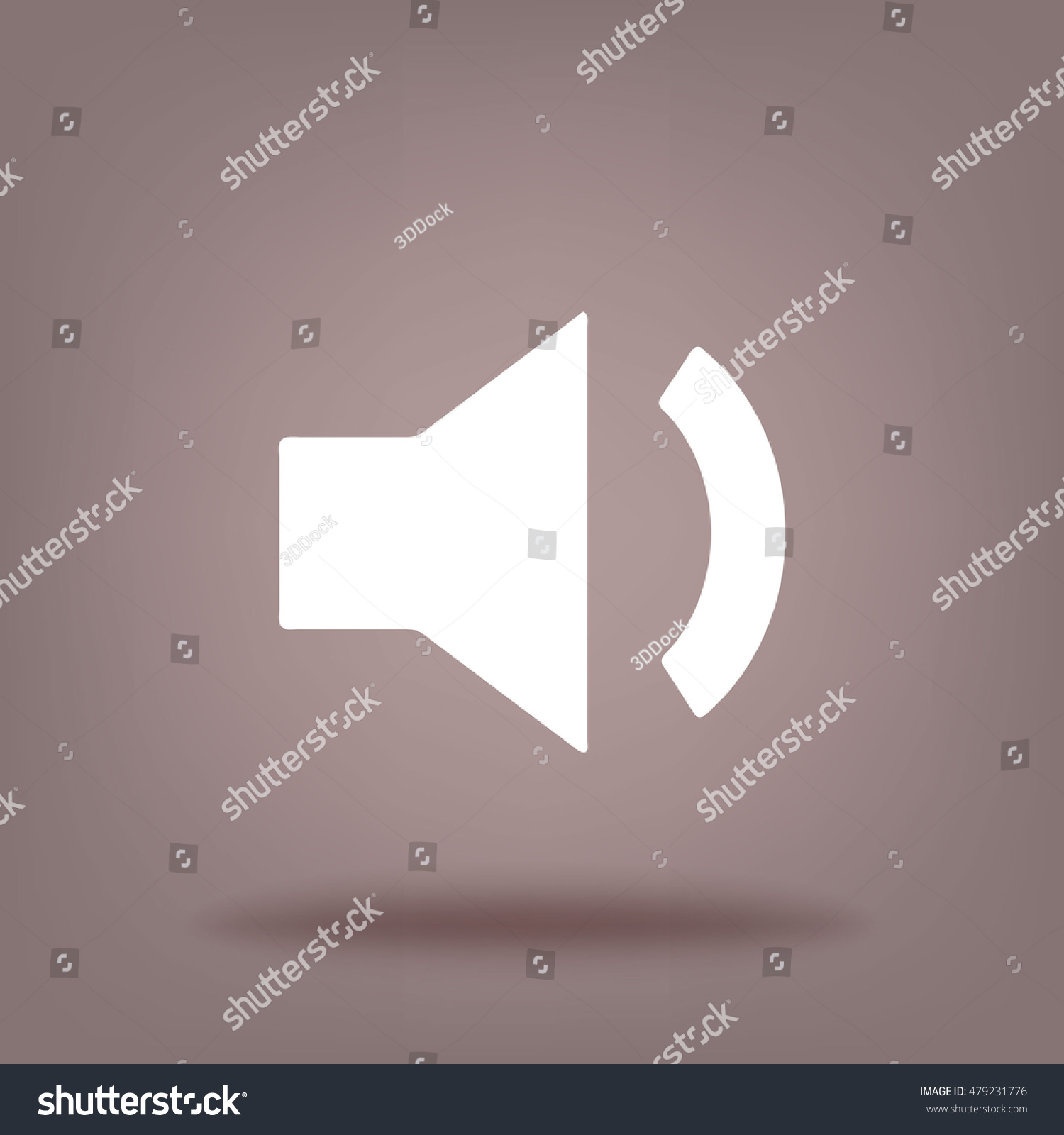 Volume Icon Vector Illustration Flat Design Stock Vector (Royalty Free ...