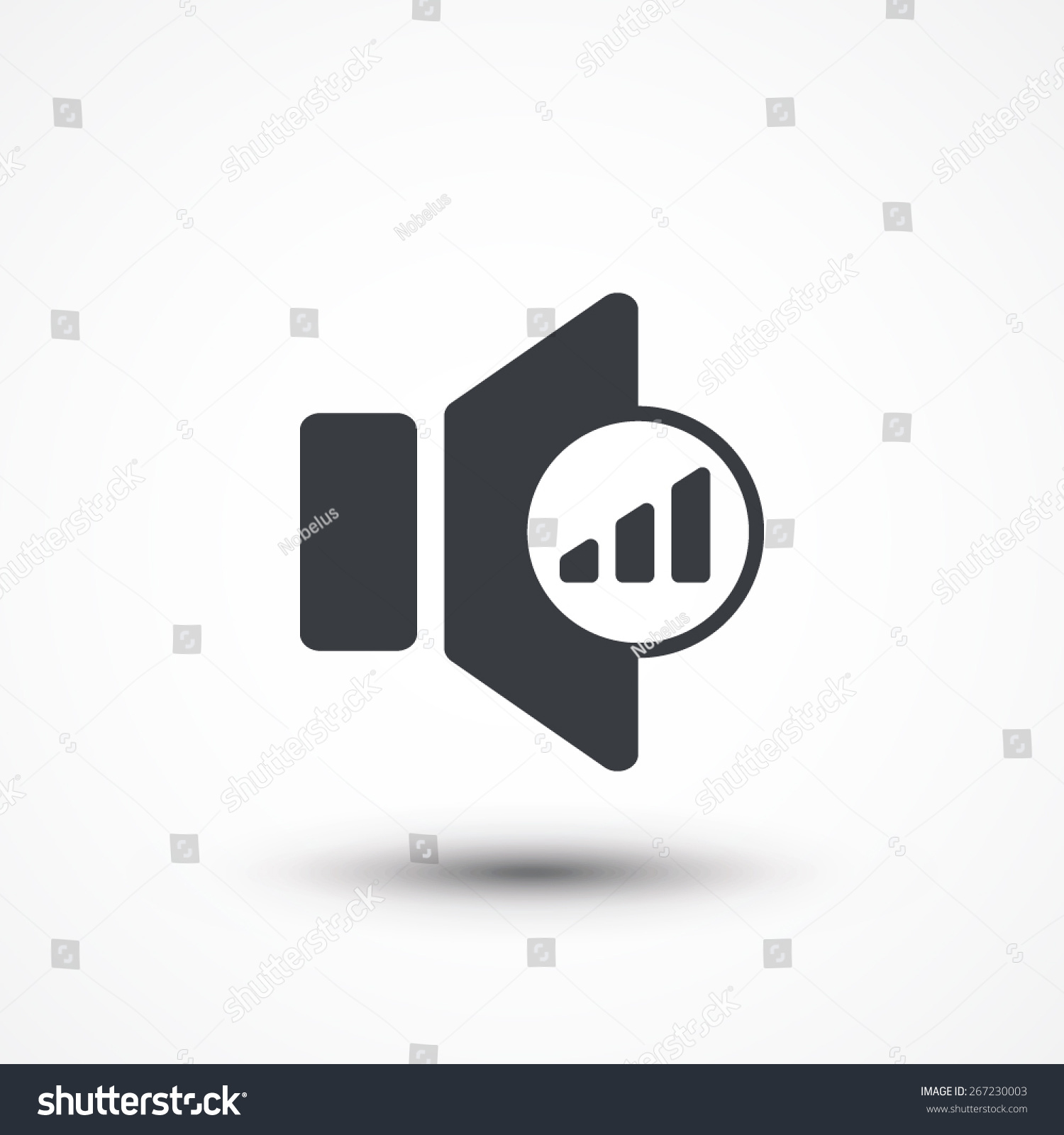 Volume Icon Vector Illustration Flat Design Stock Vector (Royalty Free ...