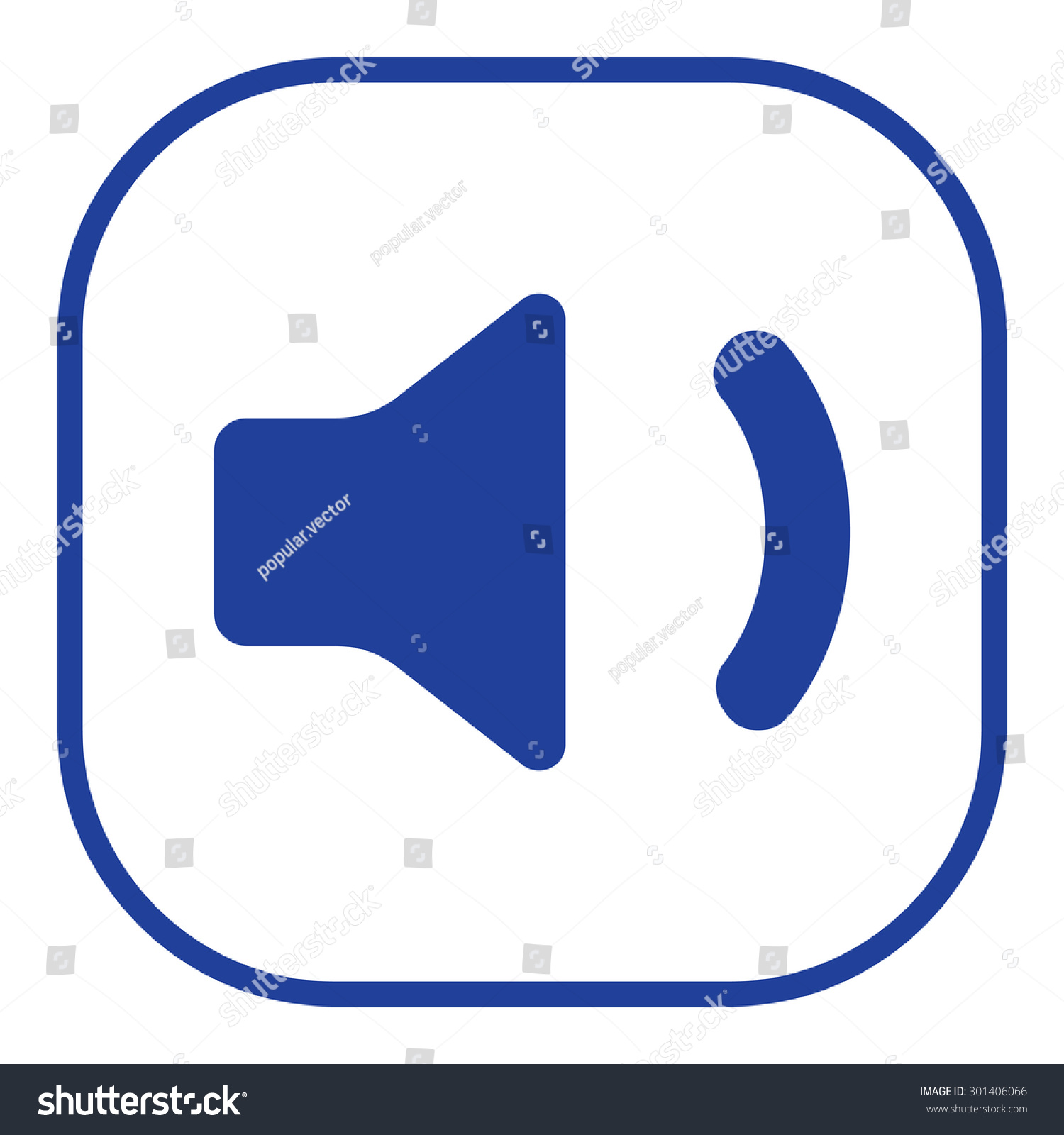 Volume Low Sign Vector Design Website Stock Vector (Royalty Free) 301406066