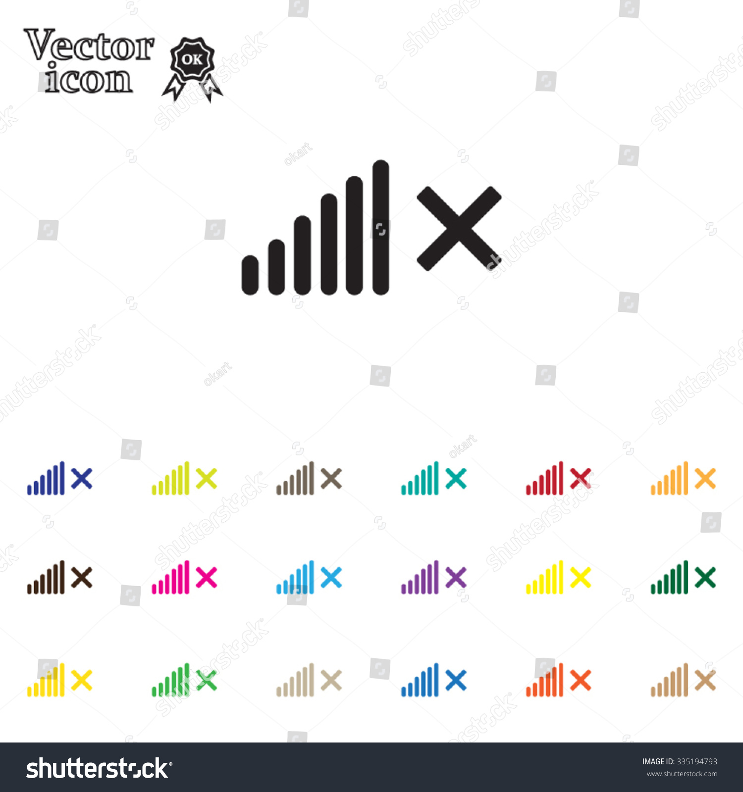 Volume Off Symbol Stock Vector (Royalty Free) 335194793