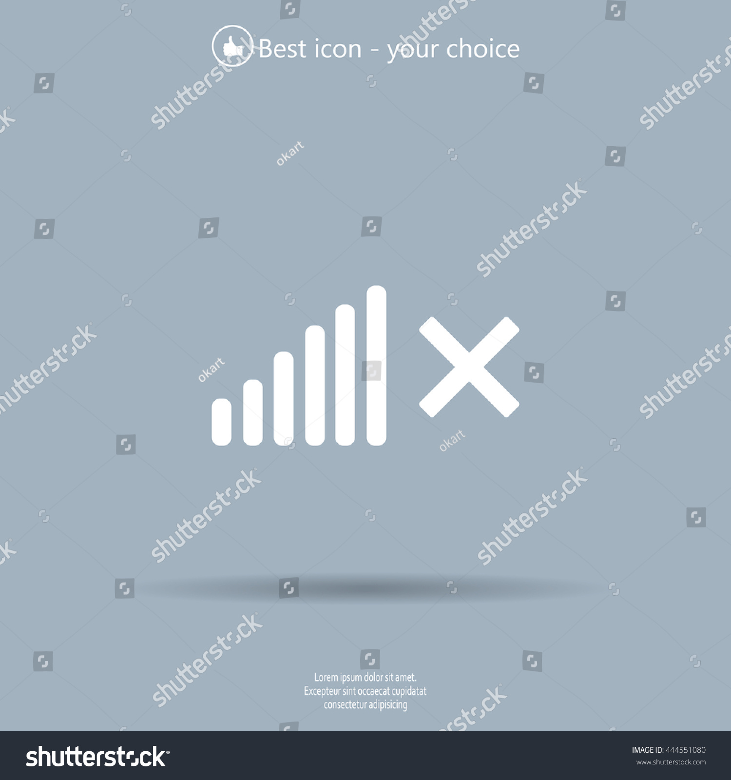 Volume Off Symbol Stock Vector (Royalty Free) 444551080 | Shutterstock