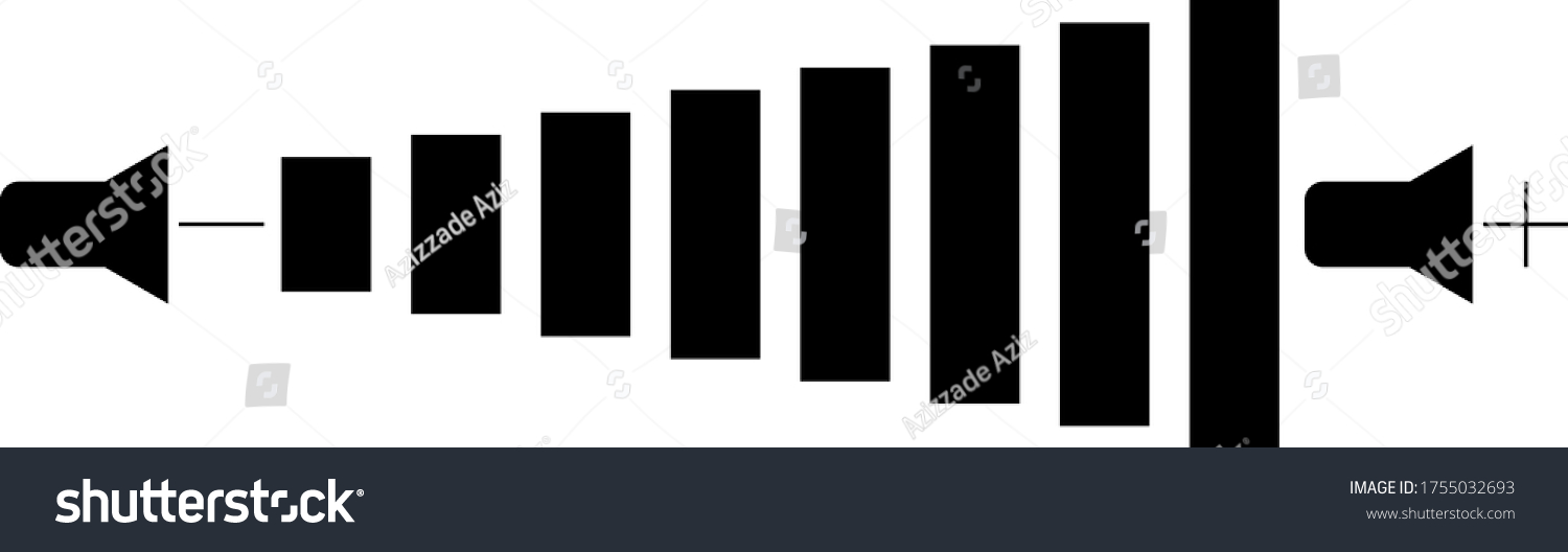 Volume Plus Minus Vector Icon Stock Vector (Royalty Free) 1755032693 ...