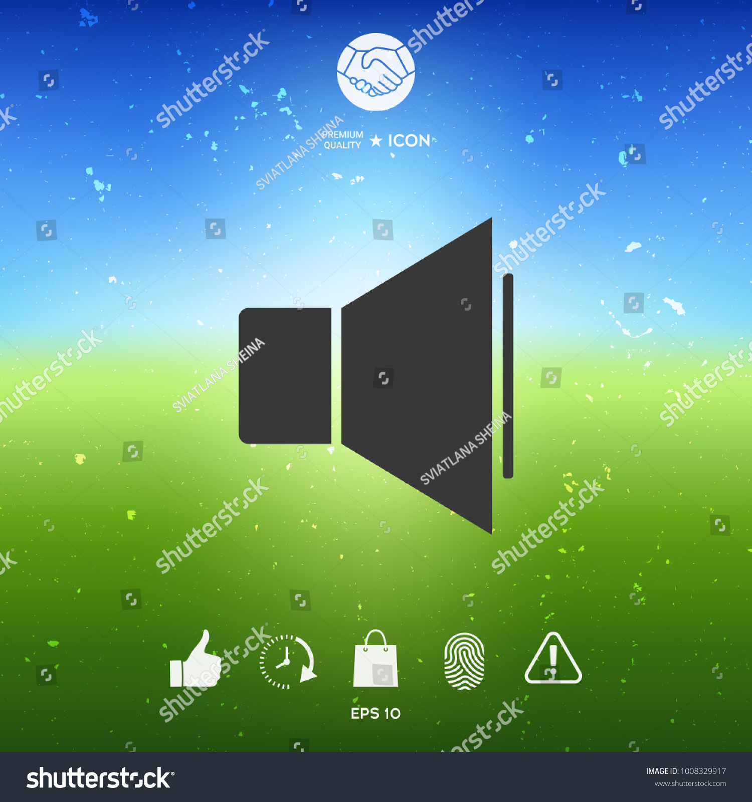 Volume Symbol Icon Stock Vector (Royalty Free) 1008329917