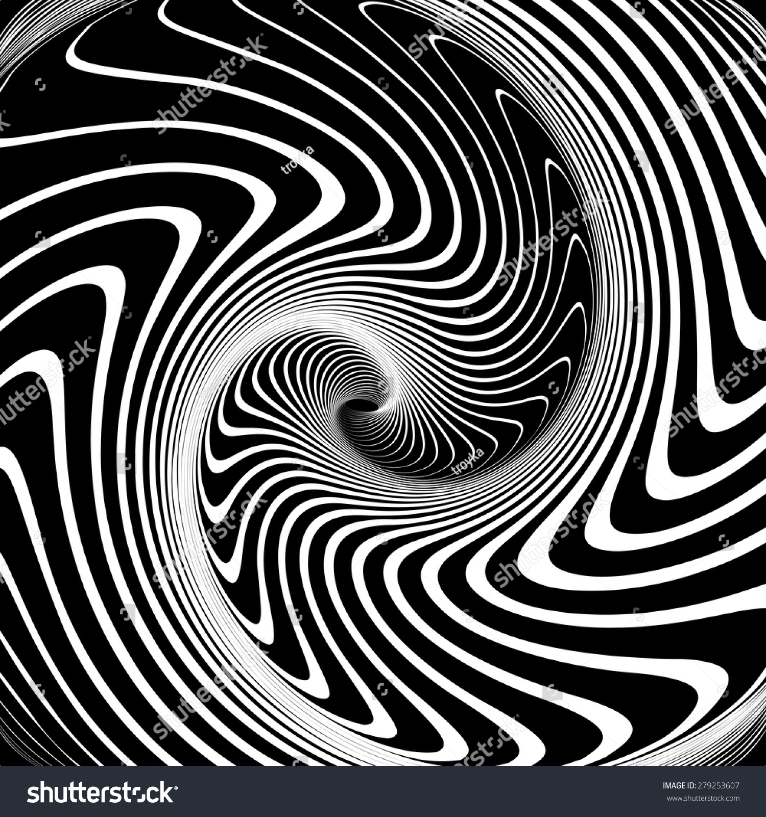 Vortex Illusion Abstract Op Art Vector Stock Vector 279253607 ...