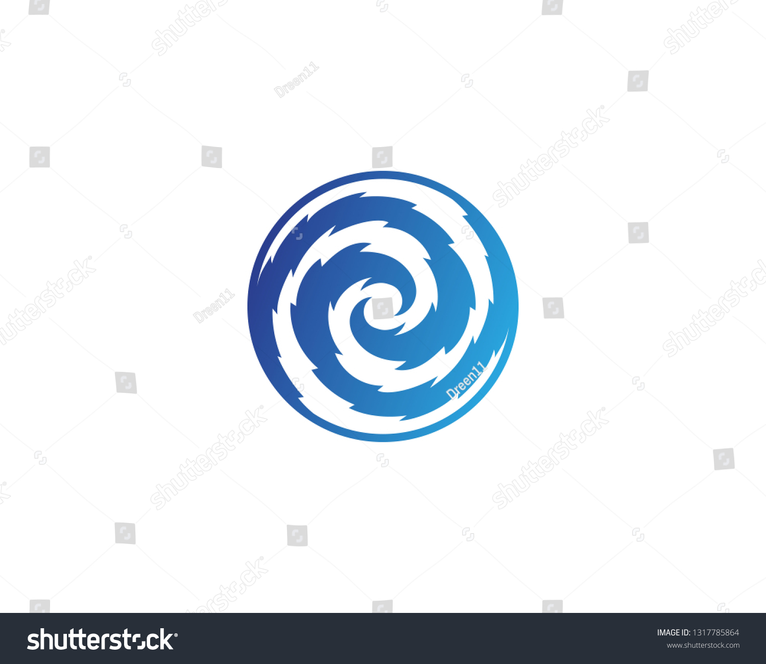 Vortex Symbol Logo Vector Stock Vector (Royalty Free) 1317785864 ...