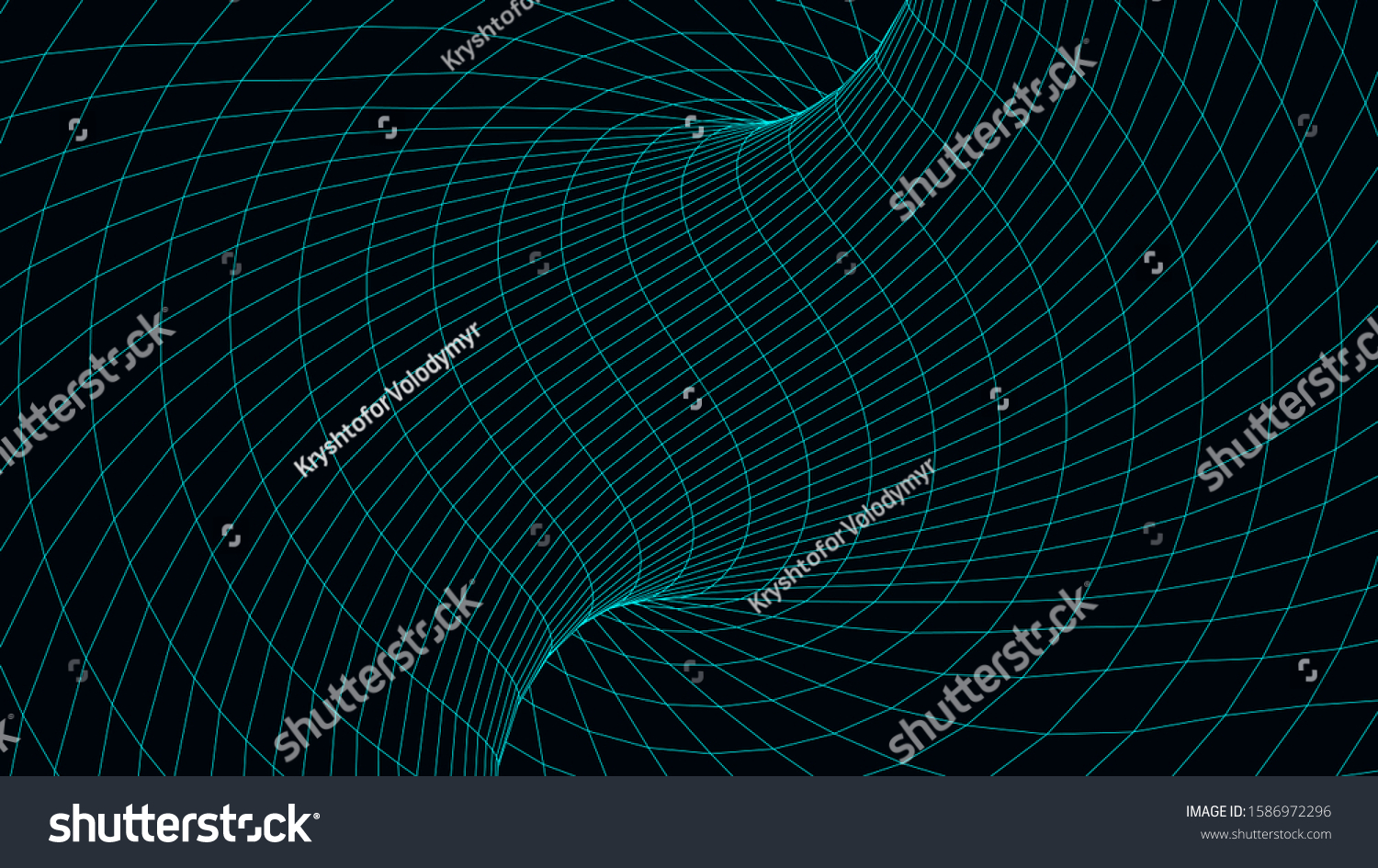 Vortex Vector Perspective Curved Grid Wireframe: เวกเตอร์สต็อก (ปลอดค่า ...