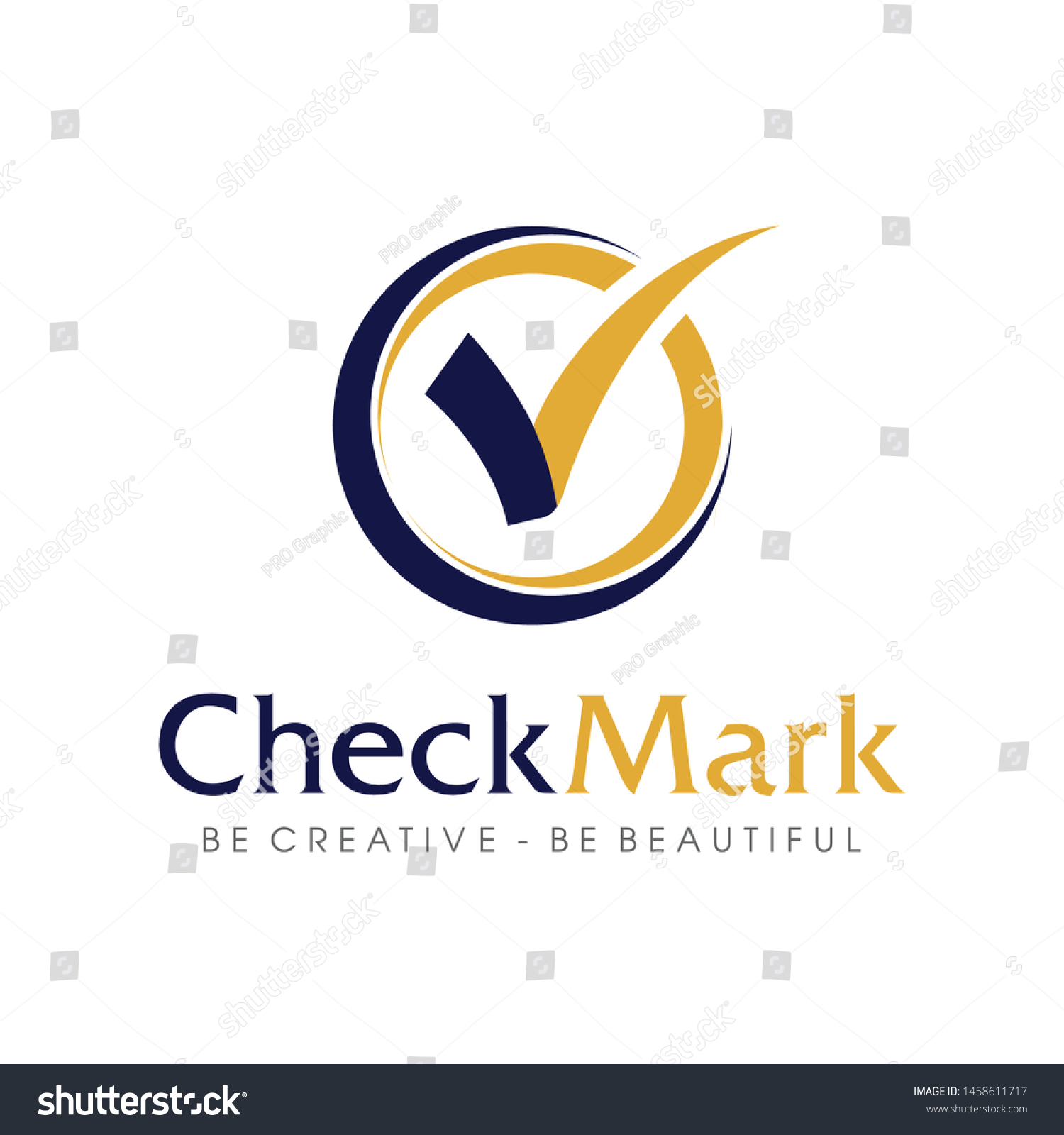 Vote Logo Check Mark Logo Vector Stock Vector (Royalty Free) 1458611717