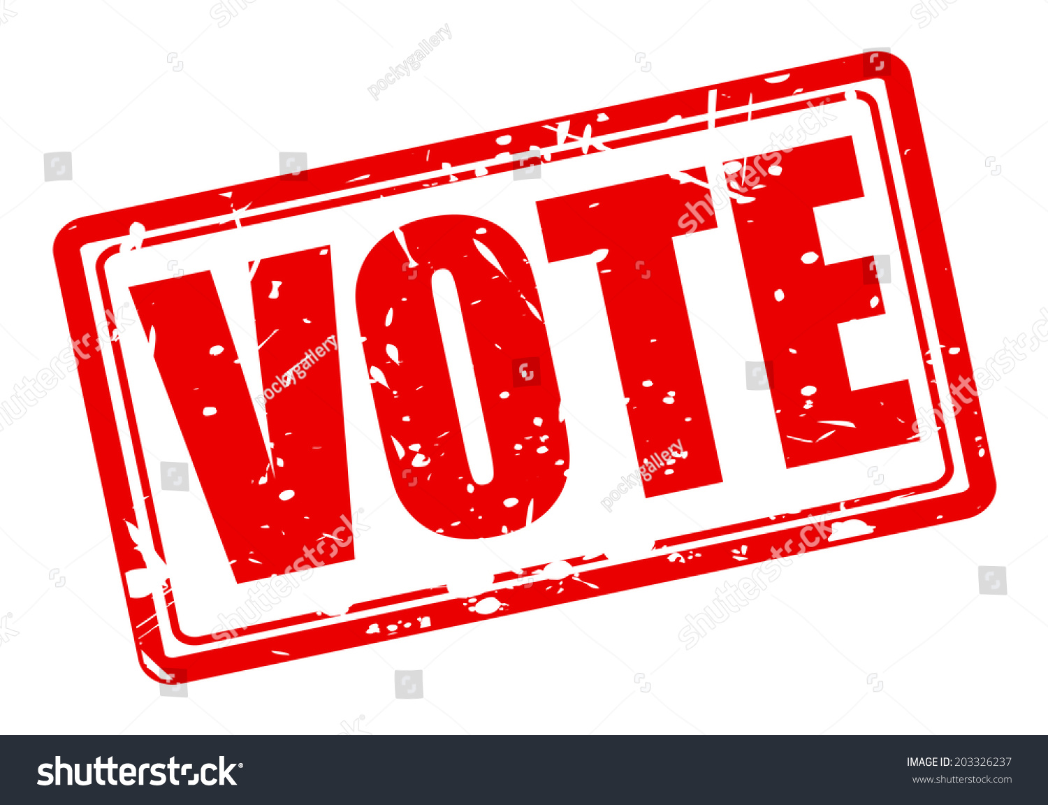 Vote Red Stamp Text On White Stock Vector (Royalty Free) 203326237 ...
