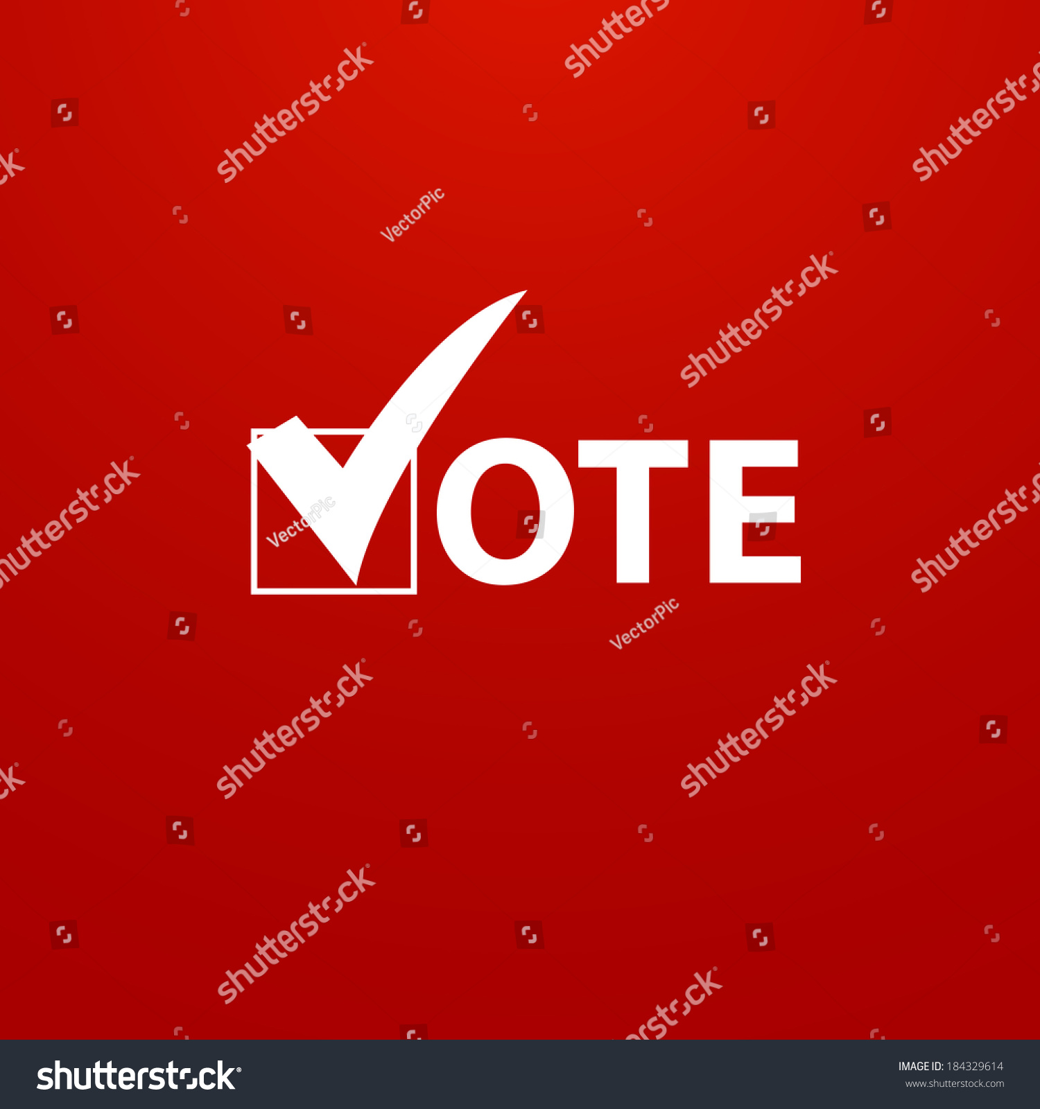 Voting Symbols Vector Design Stock Vector (Royalty Free) 184329614