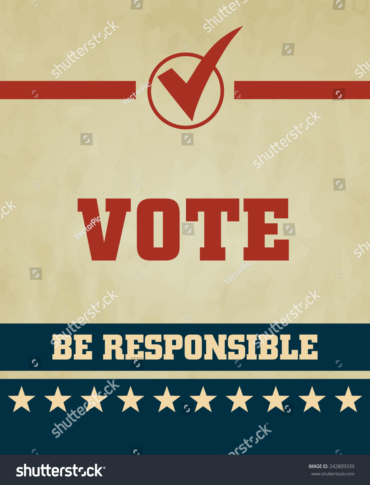Voting Symbols Vector Design Stock Vector (Royalty Free) 242809339 ...