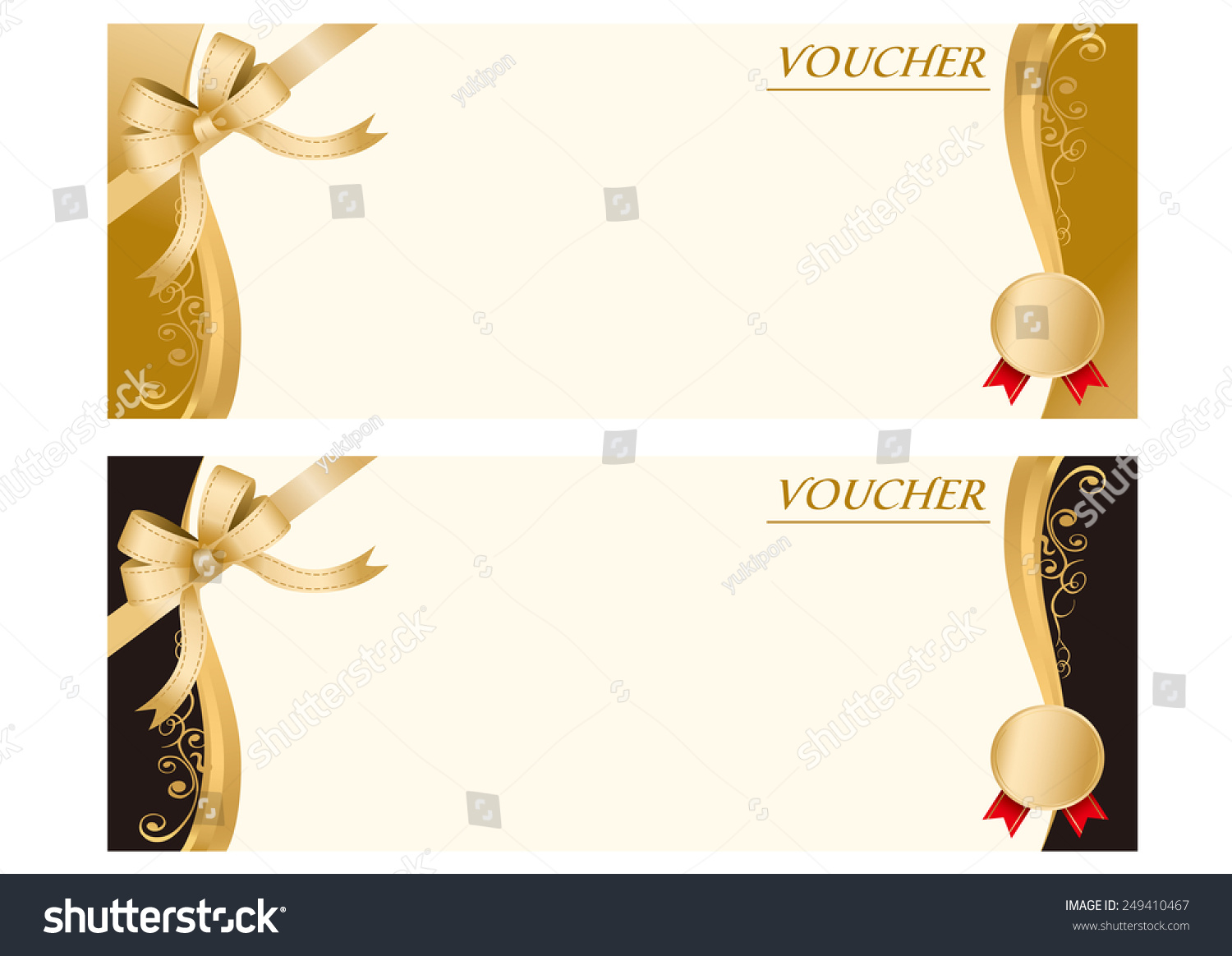 Voucher Vector Stock Vector Royalty Free 249410467