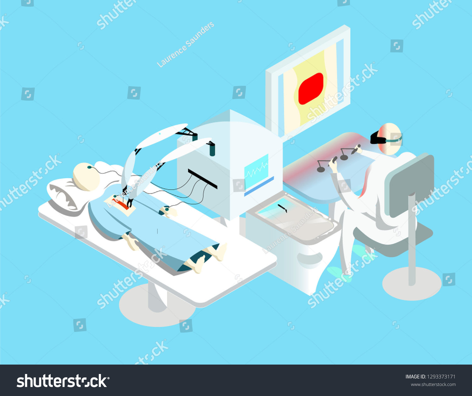 Vr Surgery Vector Illustration Stock Vector (Royalty Free) 1293373171 ...