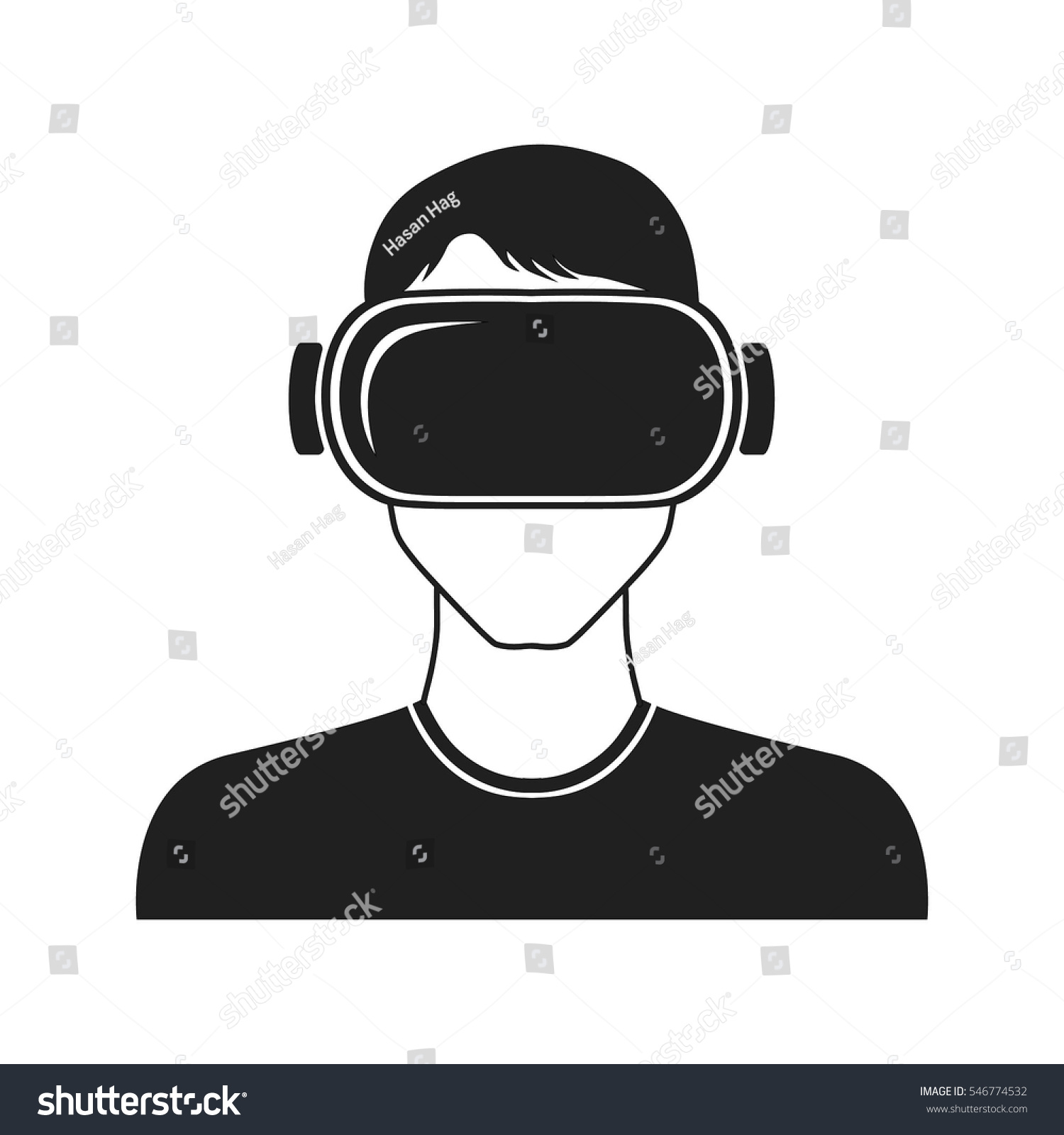 Vr Vector Icon Virtual Reality Glasses Stock Vector (Royalty Free ...