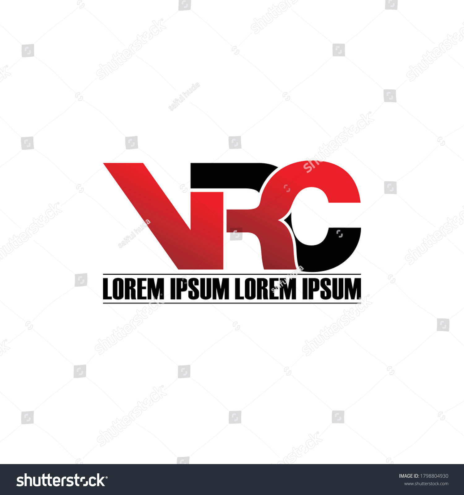 Vrc Letter Monogram Logo Design Vector Stock Vector (Royalty Free ...