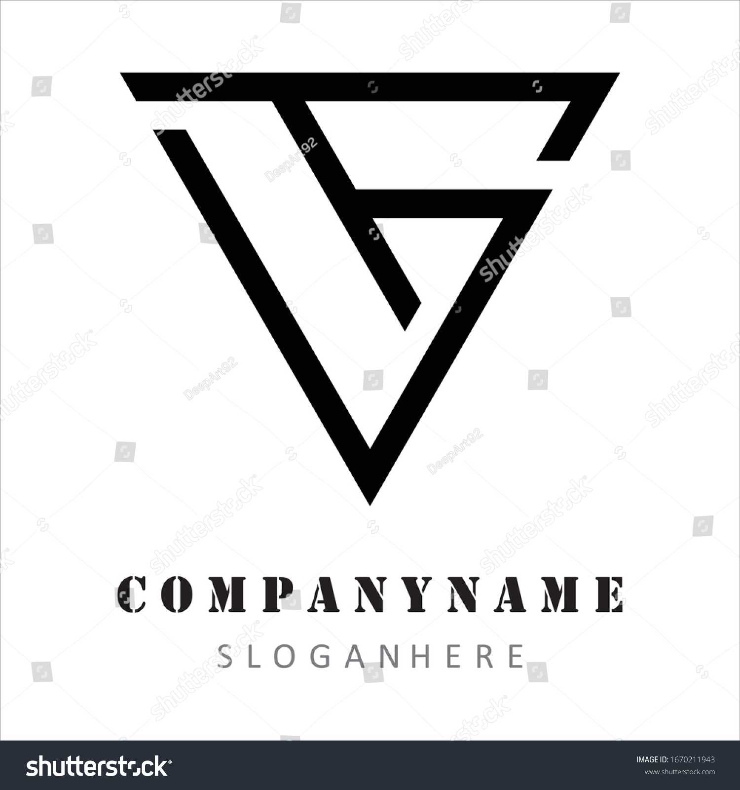 Vs Lettering Design Logo Vector Stock Vector (Royalty Free) 1670211943 ...