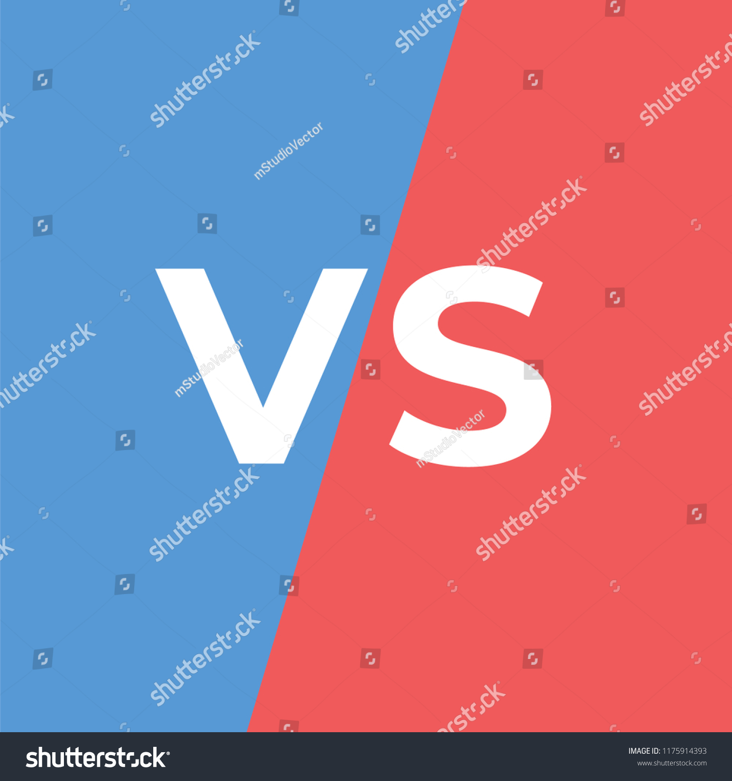 Vs Logo Vector Vs Battle Letters Stock Vector (Royalty Free) 1175914393