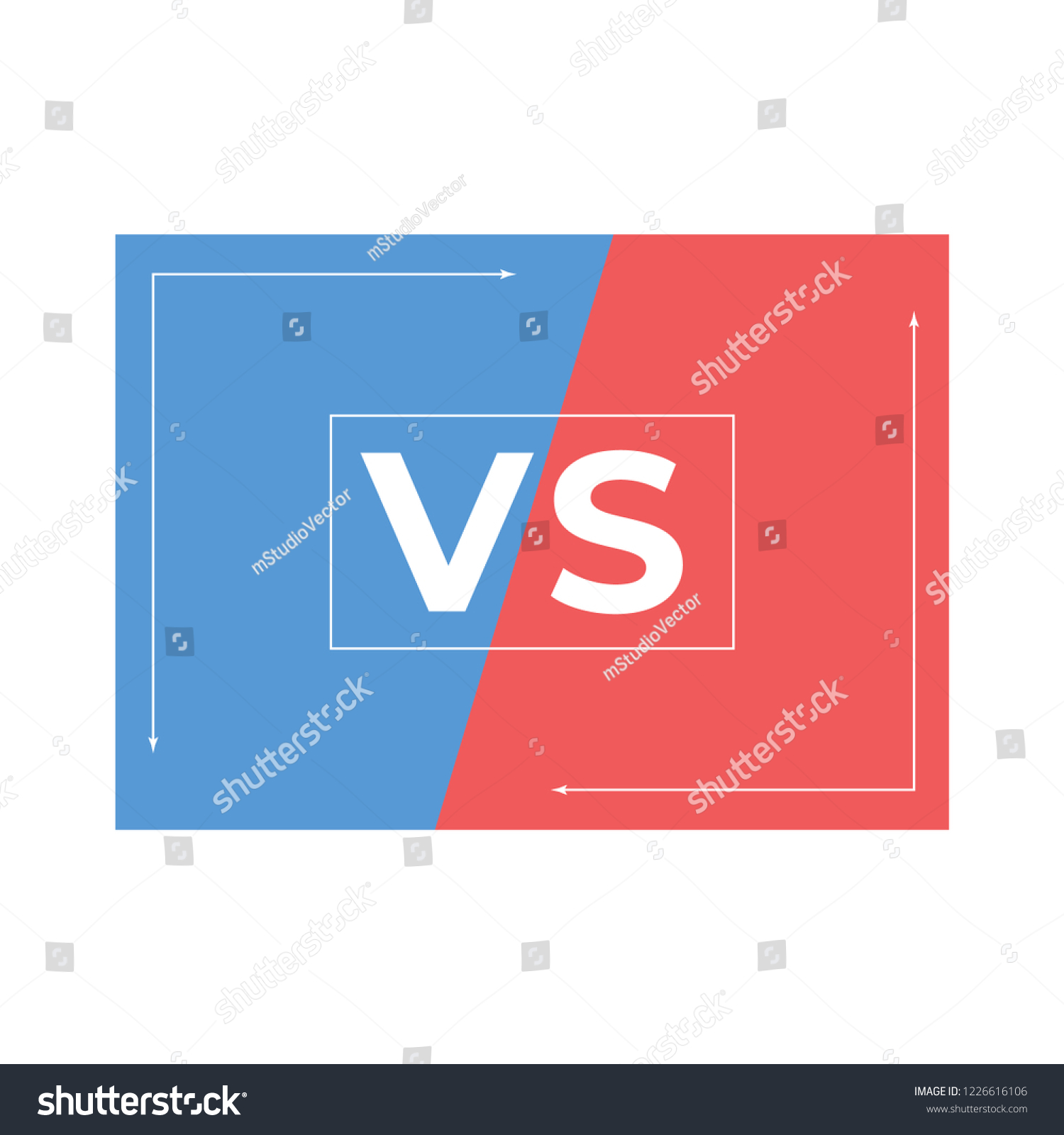 Vs Logo Vector Vs Battle Letters Stock Vector (Royalty Free) 1226616106 ...