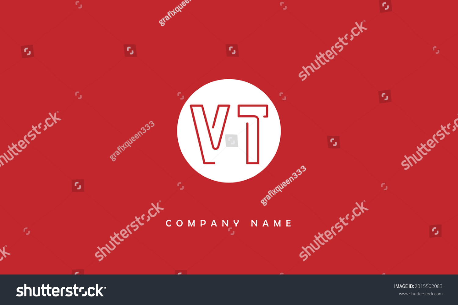 Vt Tv Alphabets Letters Logo Monogram Stock Vector (Royalty Free ...