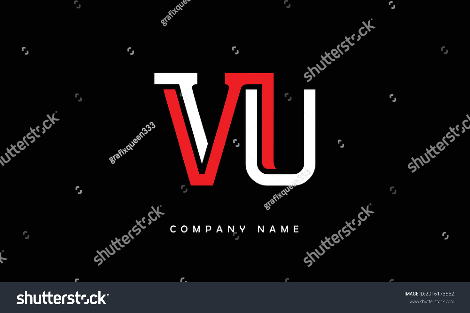 Vu Uv Alphabets Letters Logo Monogram Stock Vector (Royalty Free ...