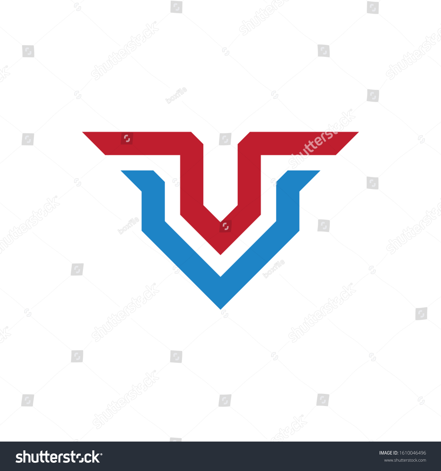 Vv Letter Logo Design Vector Icon Stock Vector (Royalty Free ...