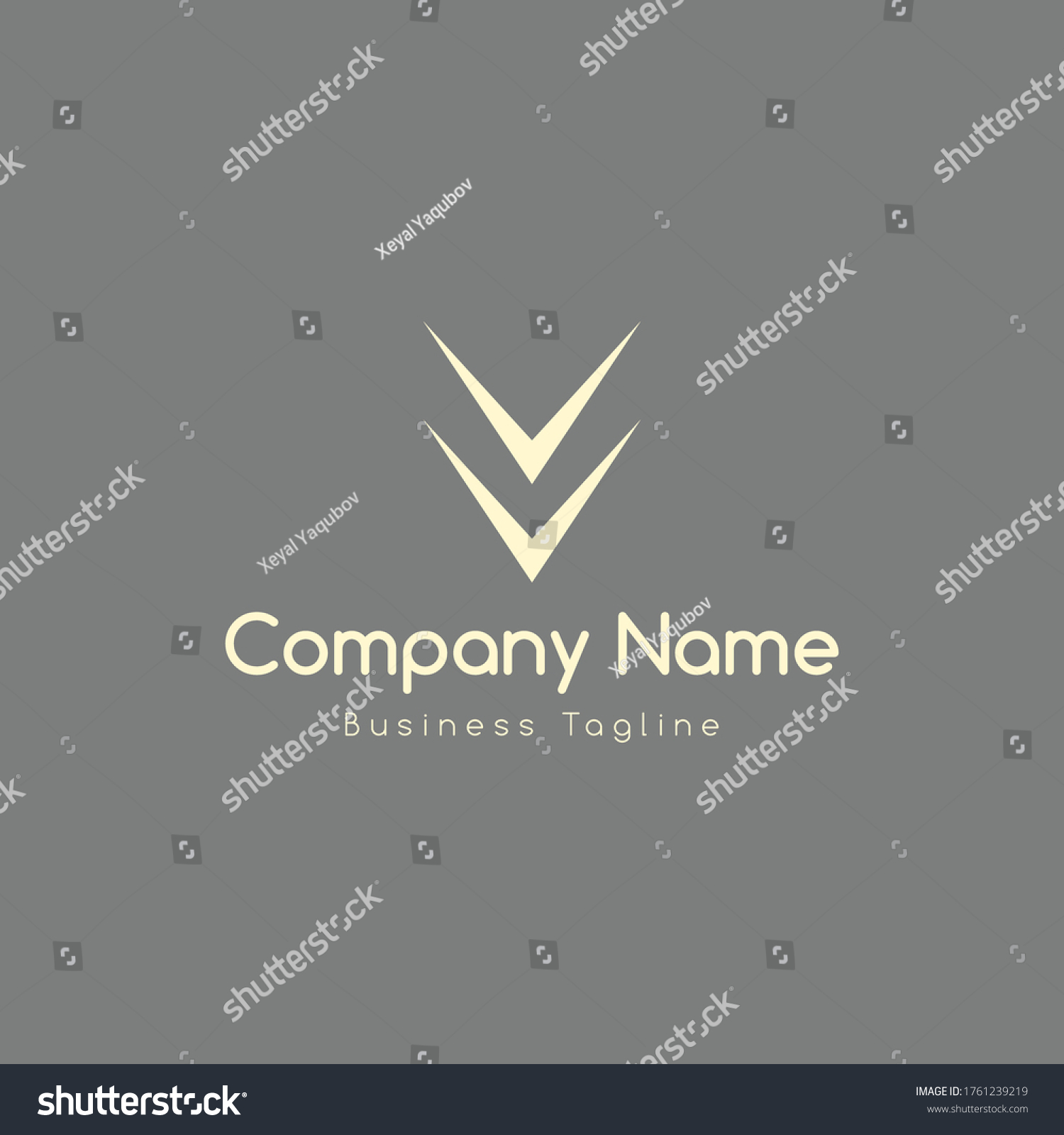 Vv Logo Design Template Vector Stock Vector (Royalty Free) 1761239219 ...