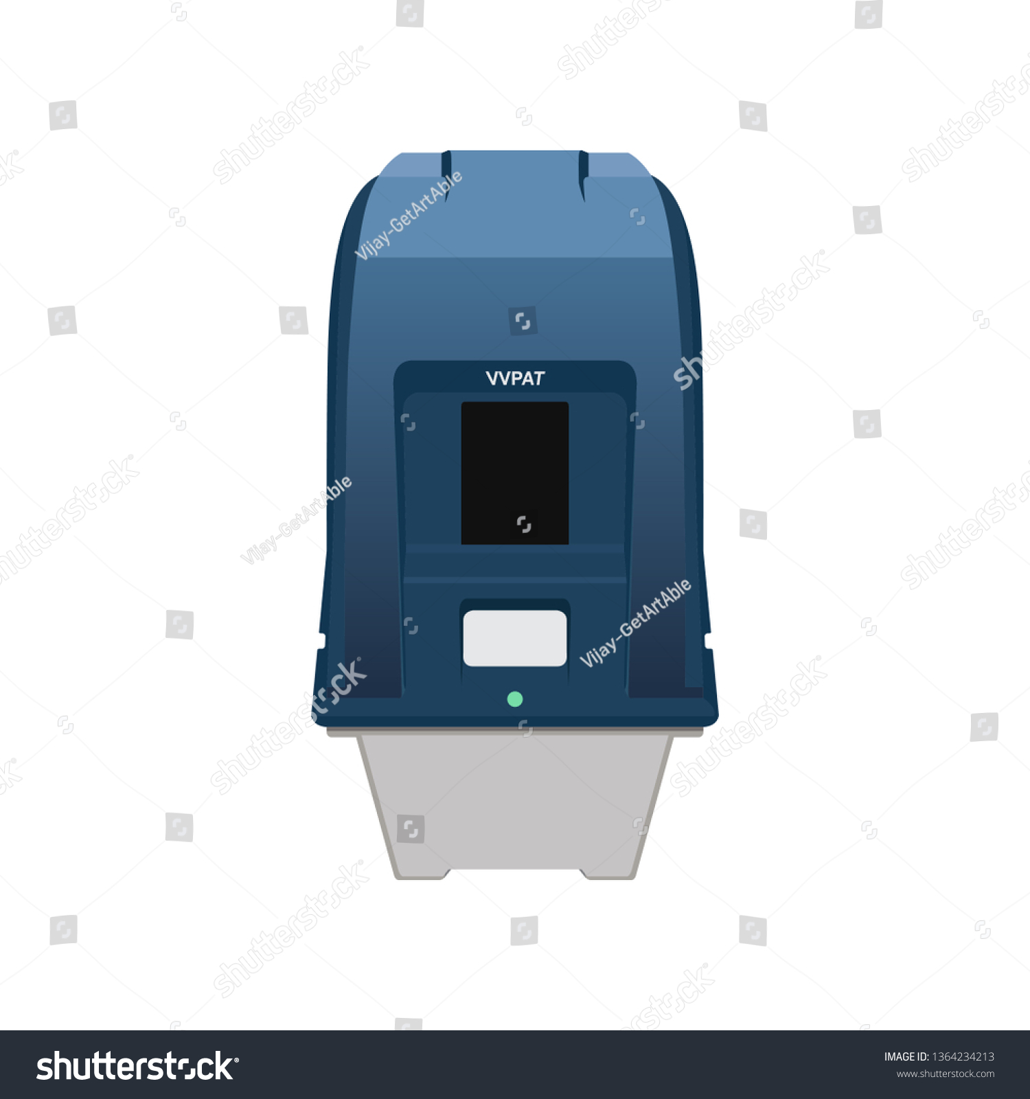 Vvpat Evm Electronic Voting Machine Stock Vector (Royalty Free) 1364234213