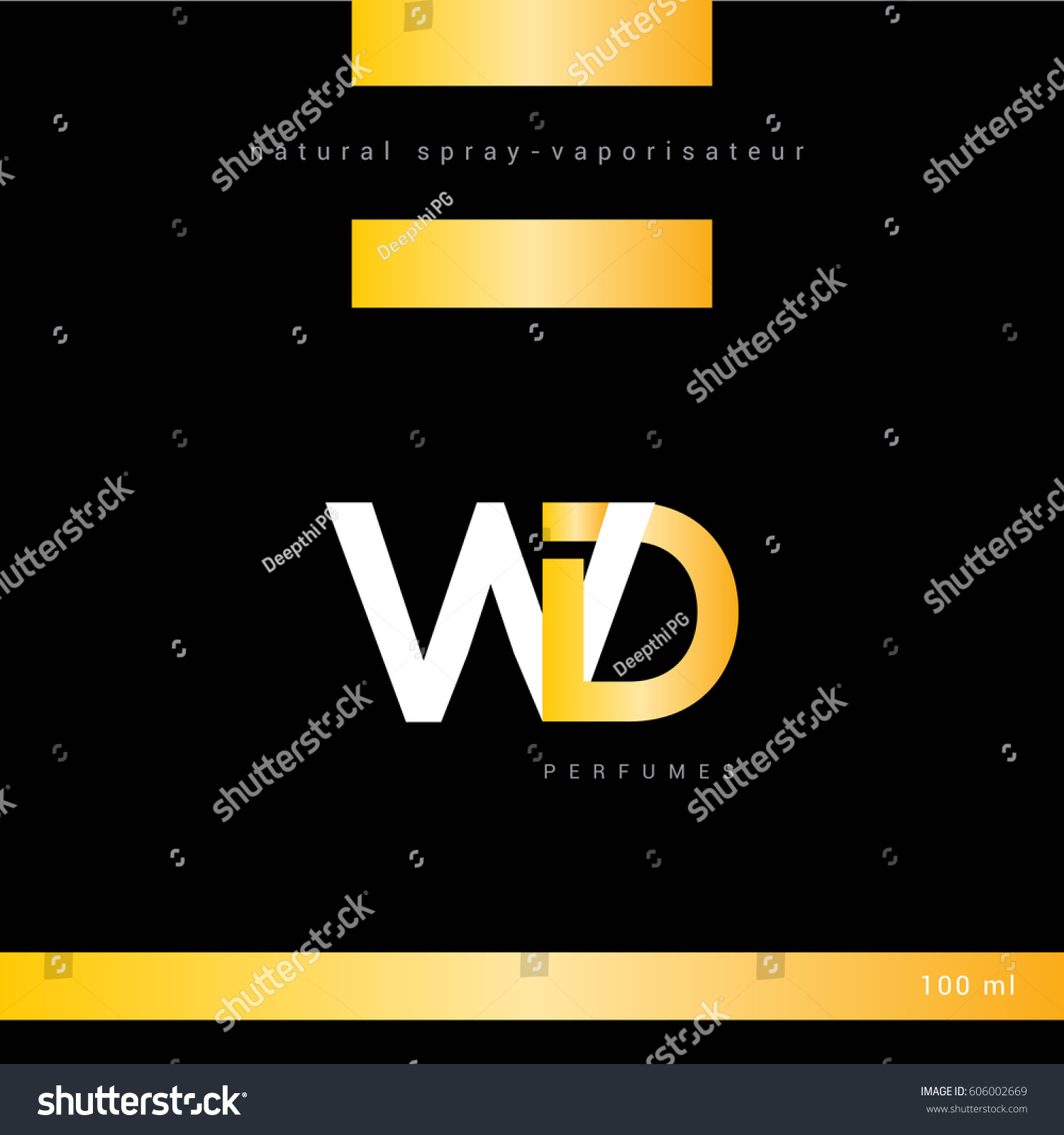 W D Letter Logo Packaging Design Stock Vector (Royalty Free) 606002669 ...
