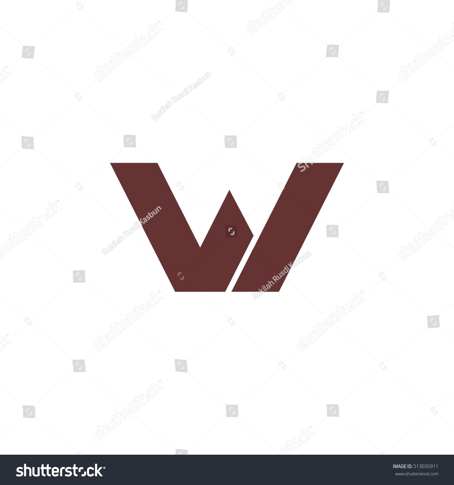 W Letter Vector Logo Stock Vector (Royalty Free) 513035911