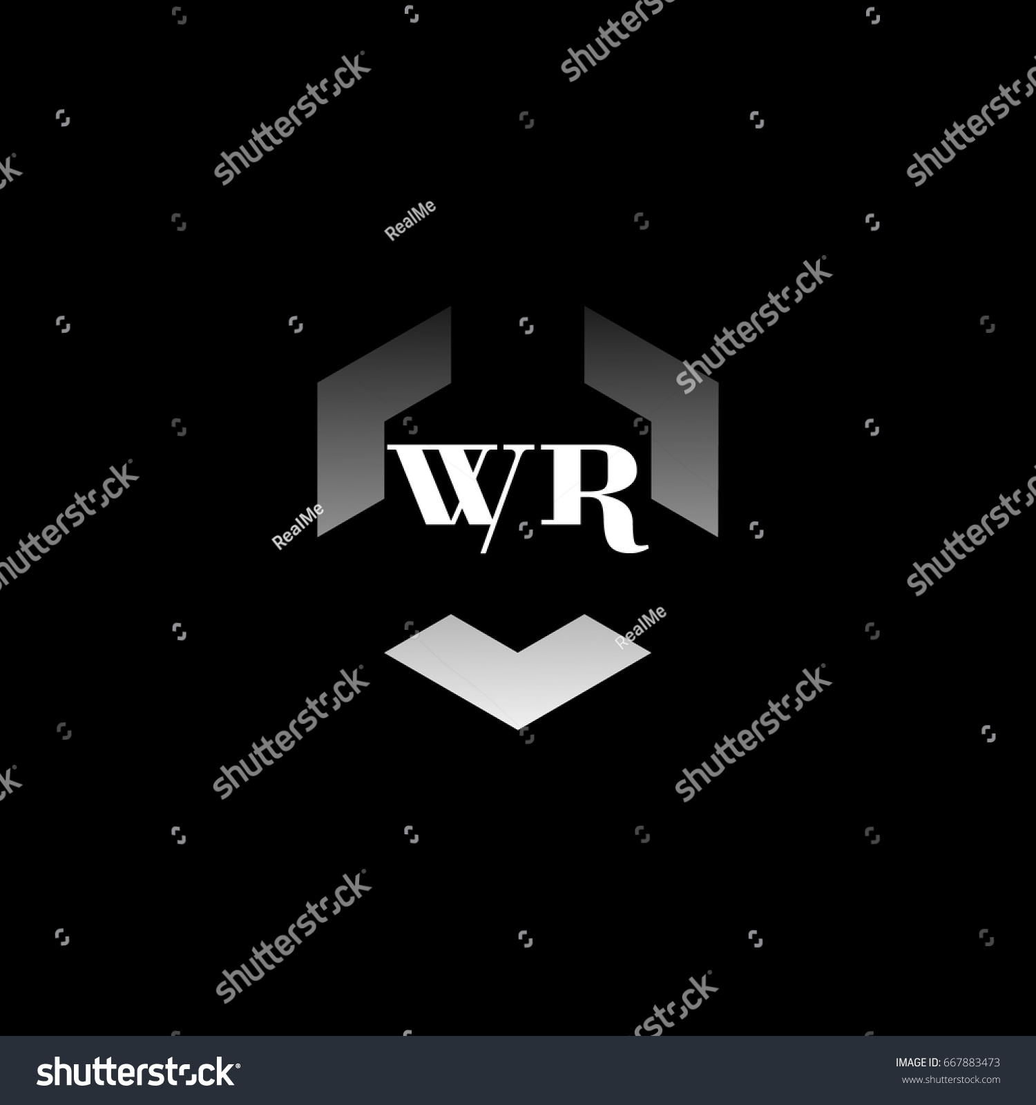 W R Logo Stock Vector (Royalty Free) 667883473 | Shutterstock
