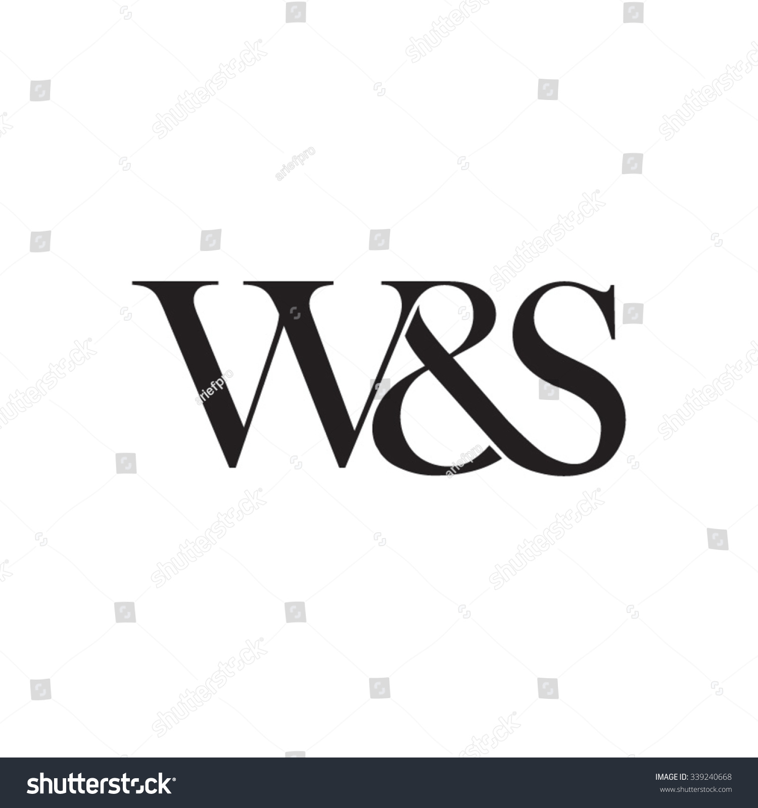 Ws Initial Logo Ampersand Monogram Logo: เวกเตอร์สต็อก (ปลอดค่า ...