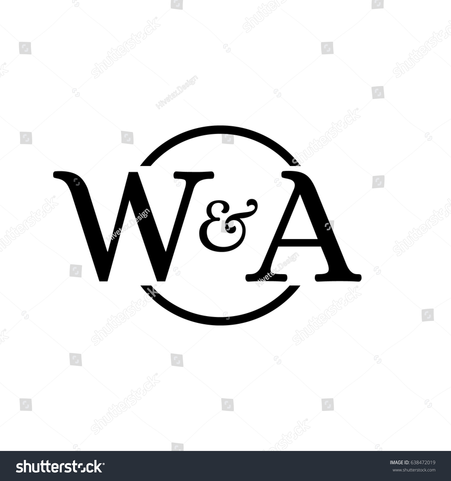 Wa Logo Stock Vector (Royalty Free) 638472019 | Shutterstock