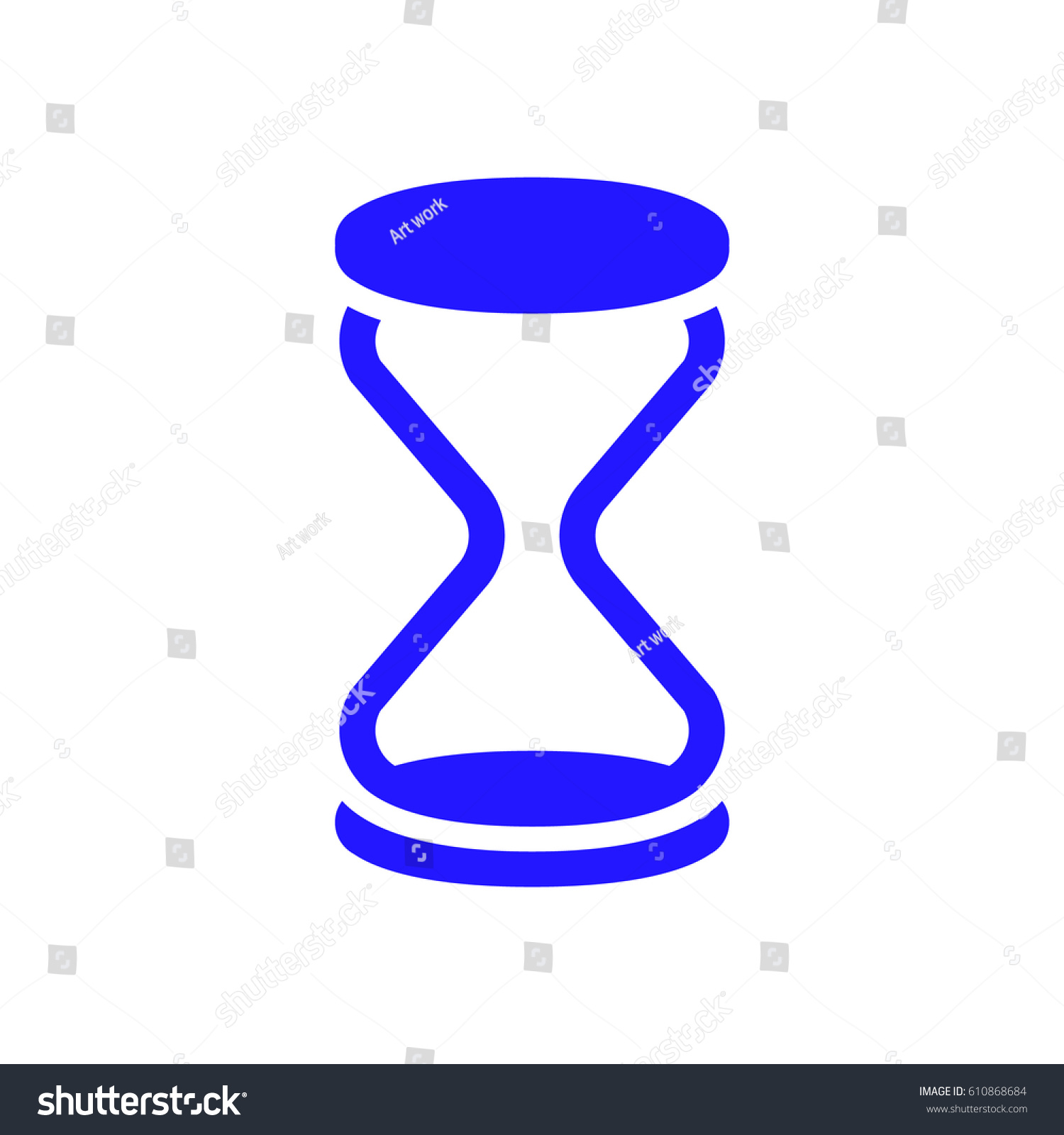 Wait Hourglass Icon Stock Vector (Royalty Free) 610868684 | Shutterstock