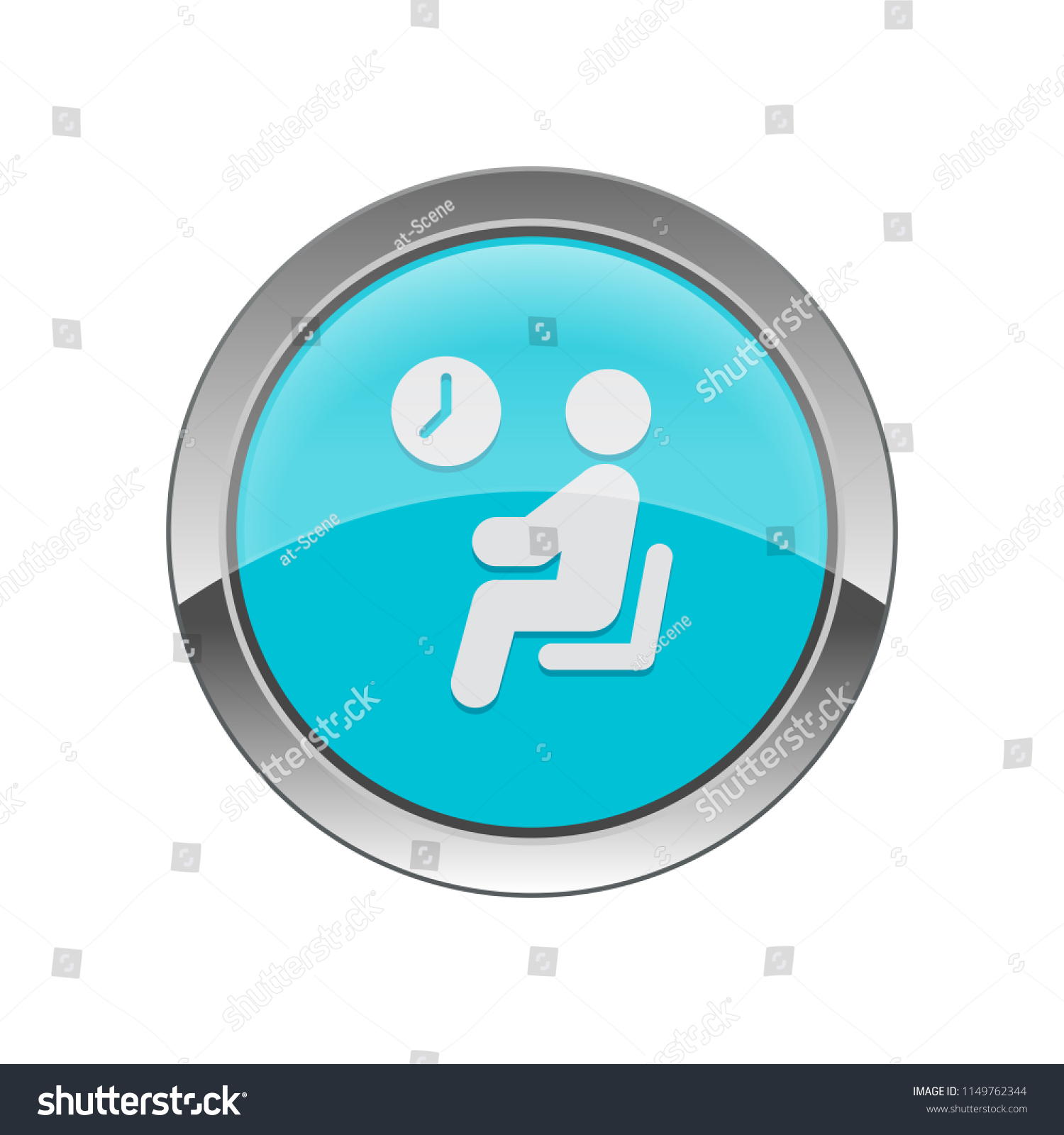 Waiting App Icon Stock Vector (Royalty Free) 1149762344 | Shutterstock