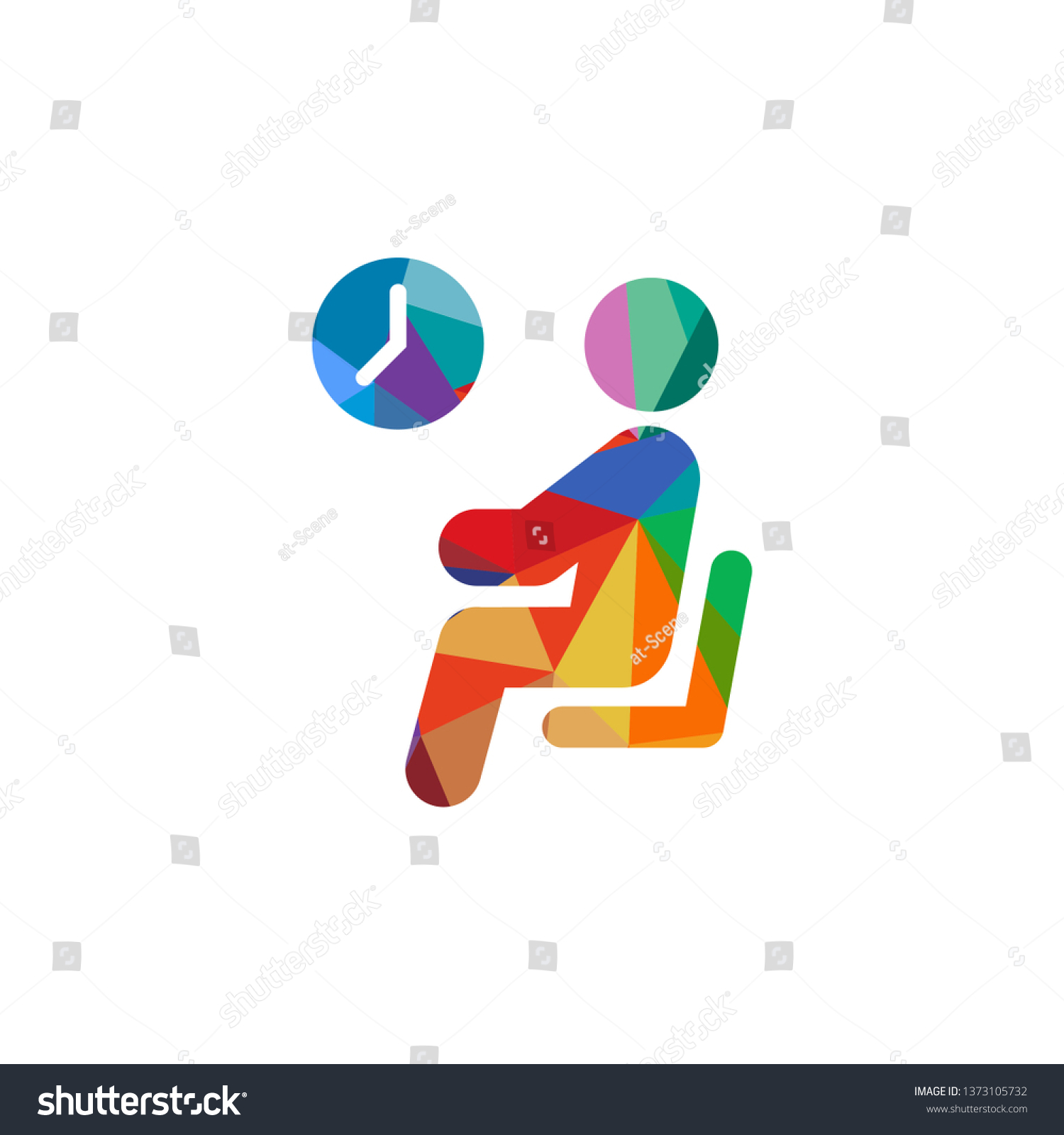 Waiting App Icon Stock Vector (Royalty Free) 1373105732 | Shutterstock