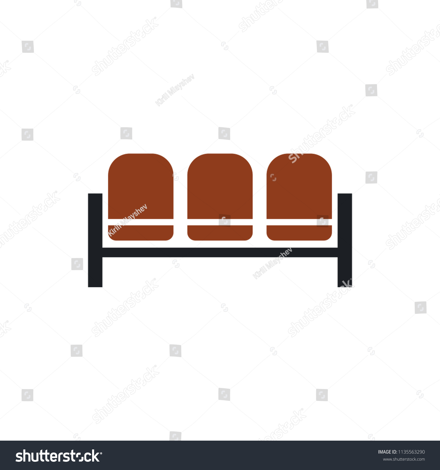Waiting Area Vector Icon Stock Vector (Royalty Free) 1135563290 ...