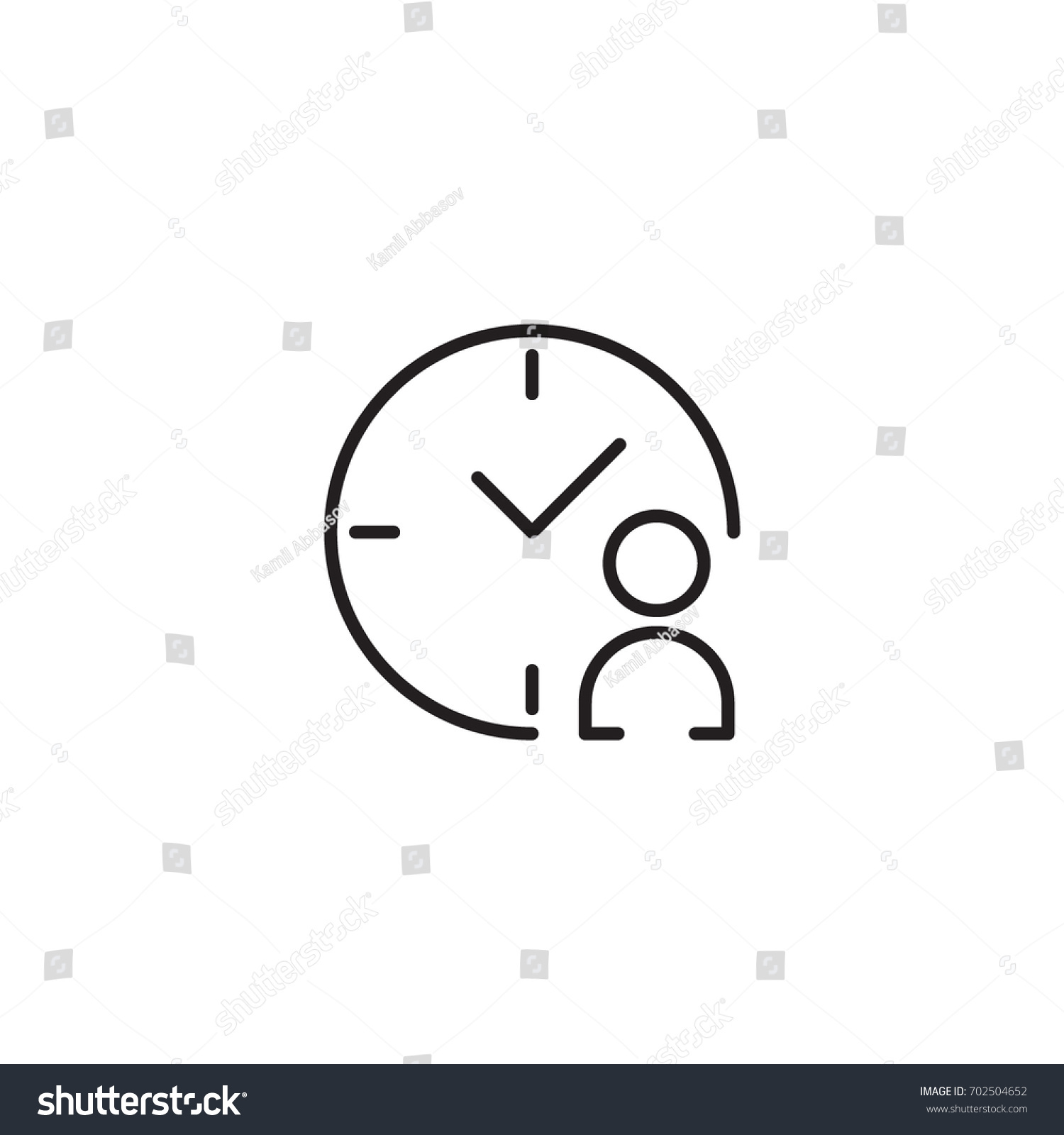 Waiting Icon Stock Vector (Royalty Free) 702504652 | Shutterstock