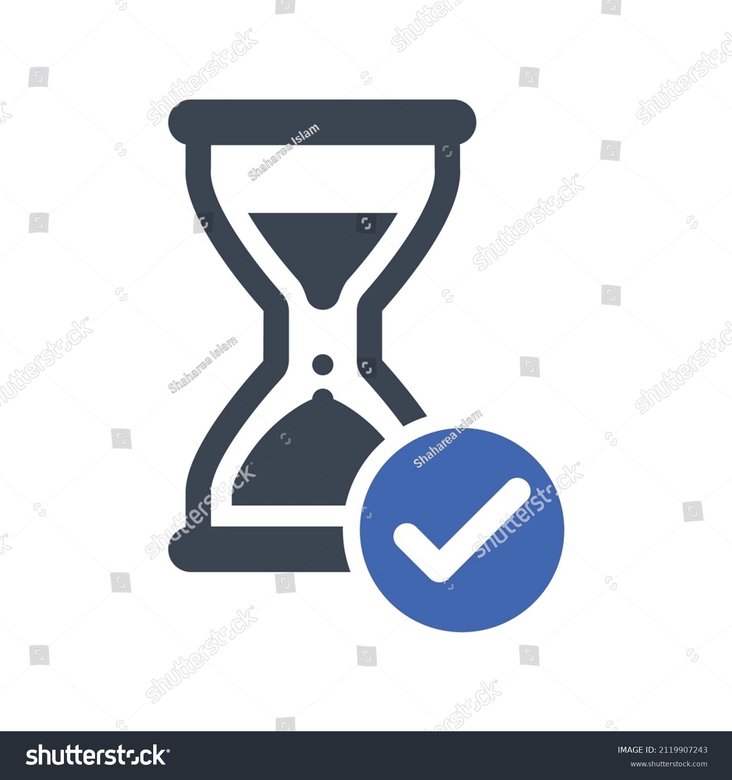 Waiting Time Icon Vector Graphics Stock Vector (Royalty Free ...