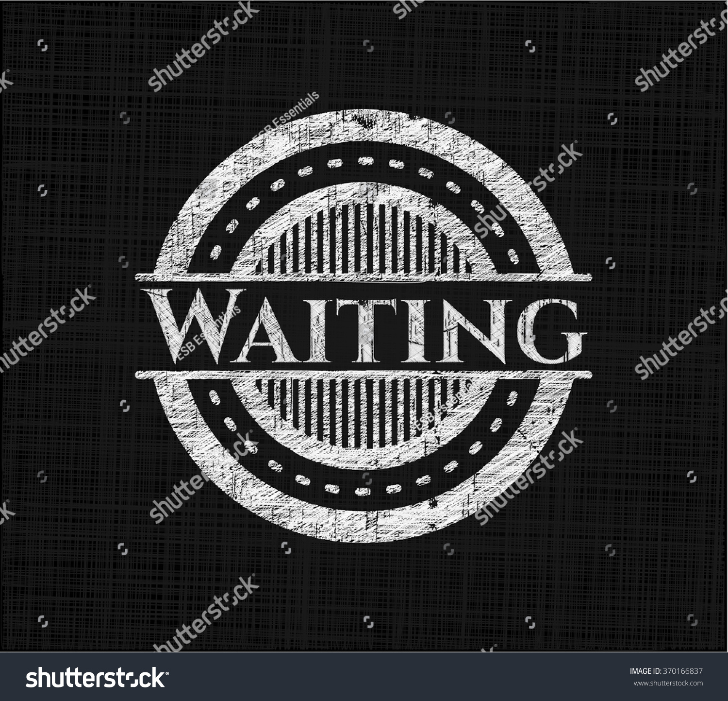 Waiting Chalkboard Texture Stock Vector (Royalty Free) 370166837 ...