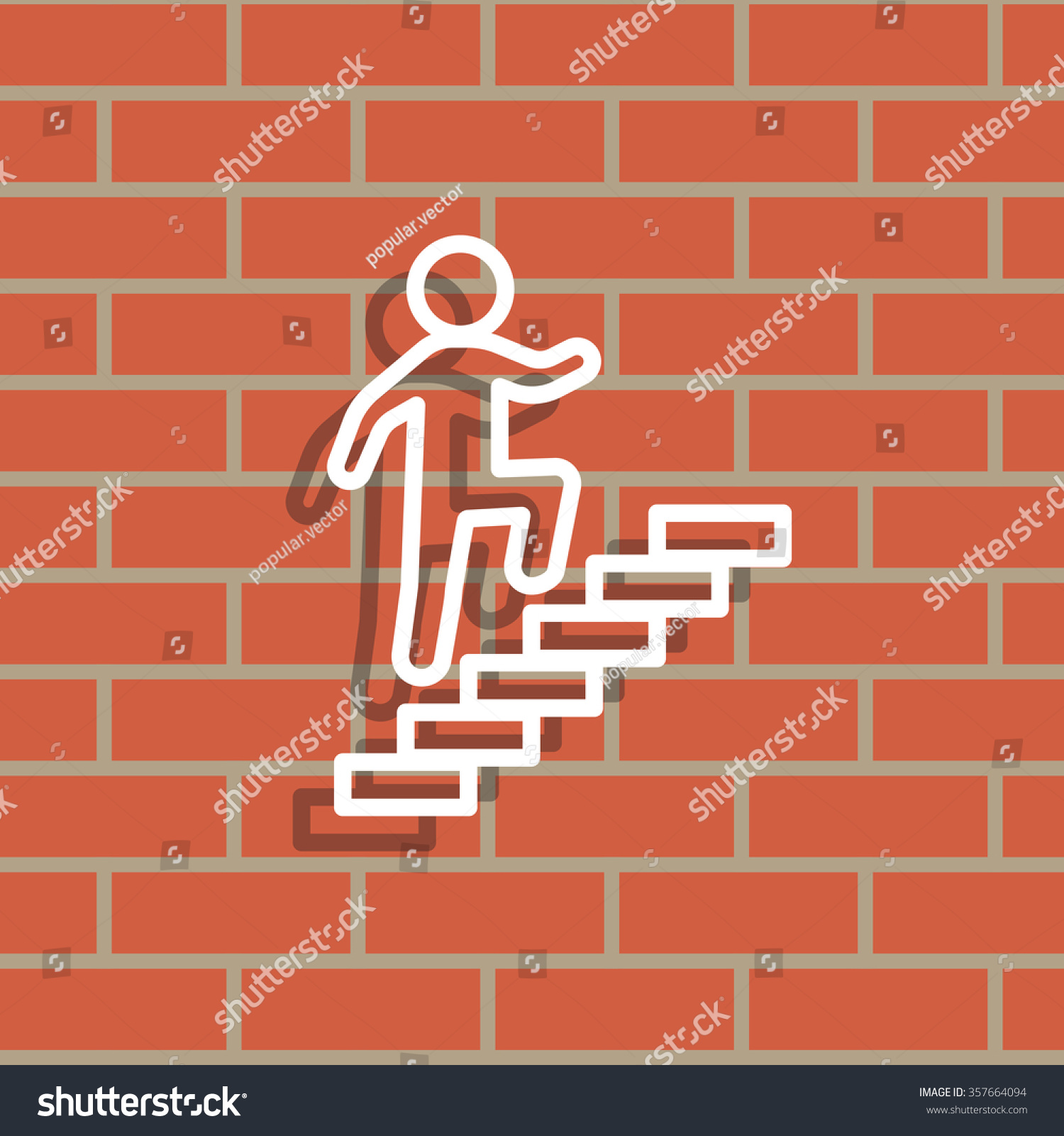 Walk Stairs Symbol Vector Illustration Line Stock Vector (Royalty Free ... Walk Stairs Symbol Vector Illustration Line Stock Vector (Royalty Free ...