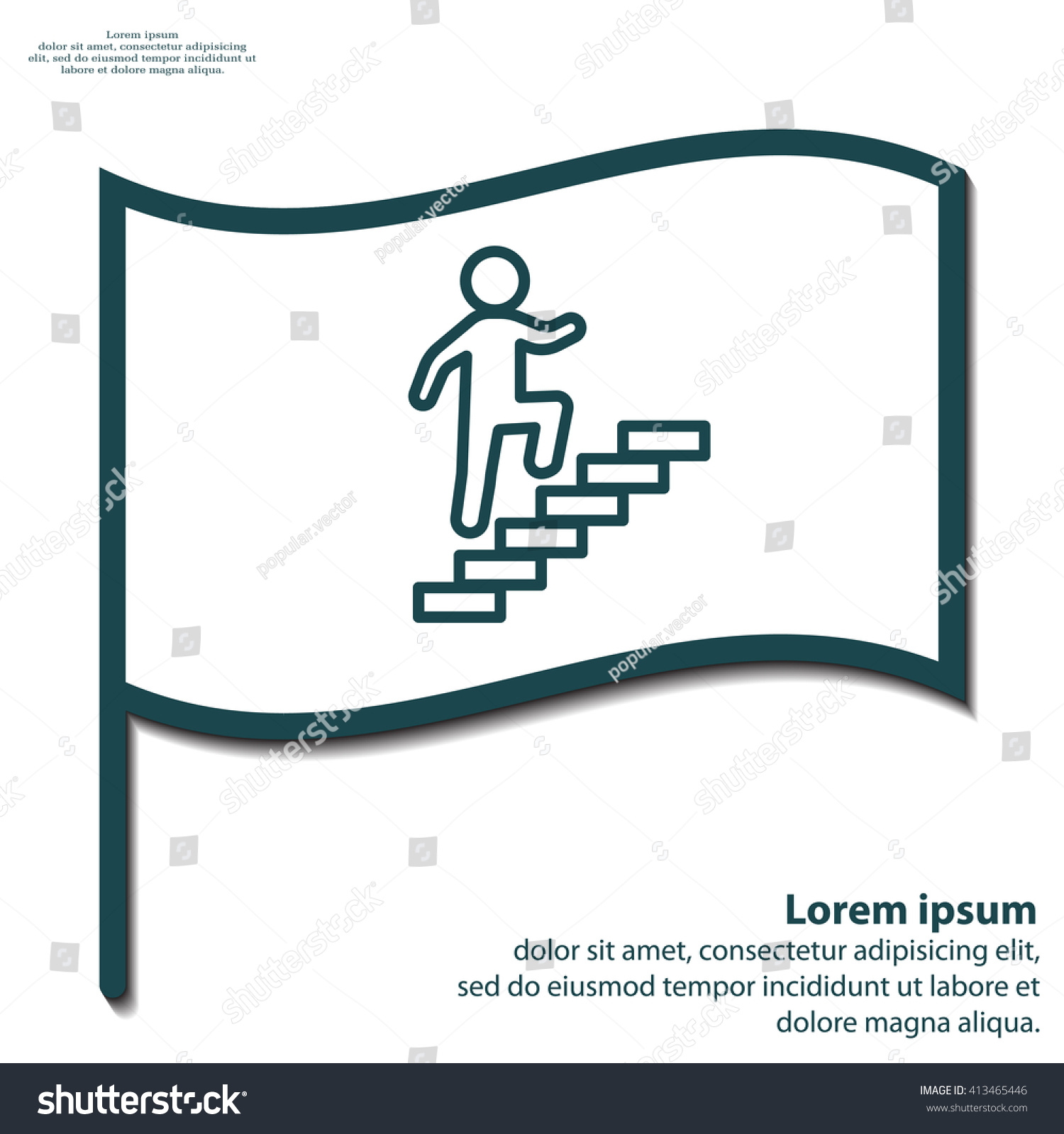 Walk Stairs Symbol Vector Illustration Line: vector de stock (libre de ... Walk Stairs Symbol Vector Illustration Line: vector de stock (libre de ...