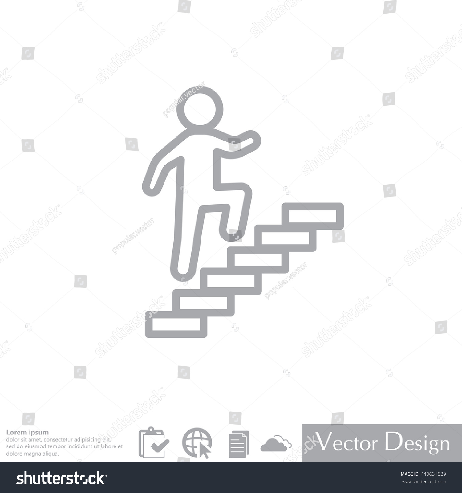 Walk Stairs Symbol Vector Illustration Line Stock Vector (Royalty Free ... Walk Stairs Symbol Vector Illustration Line Stock Vector (Royalty Free ...