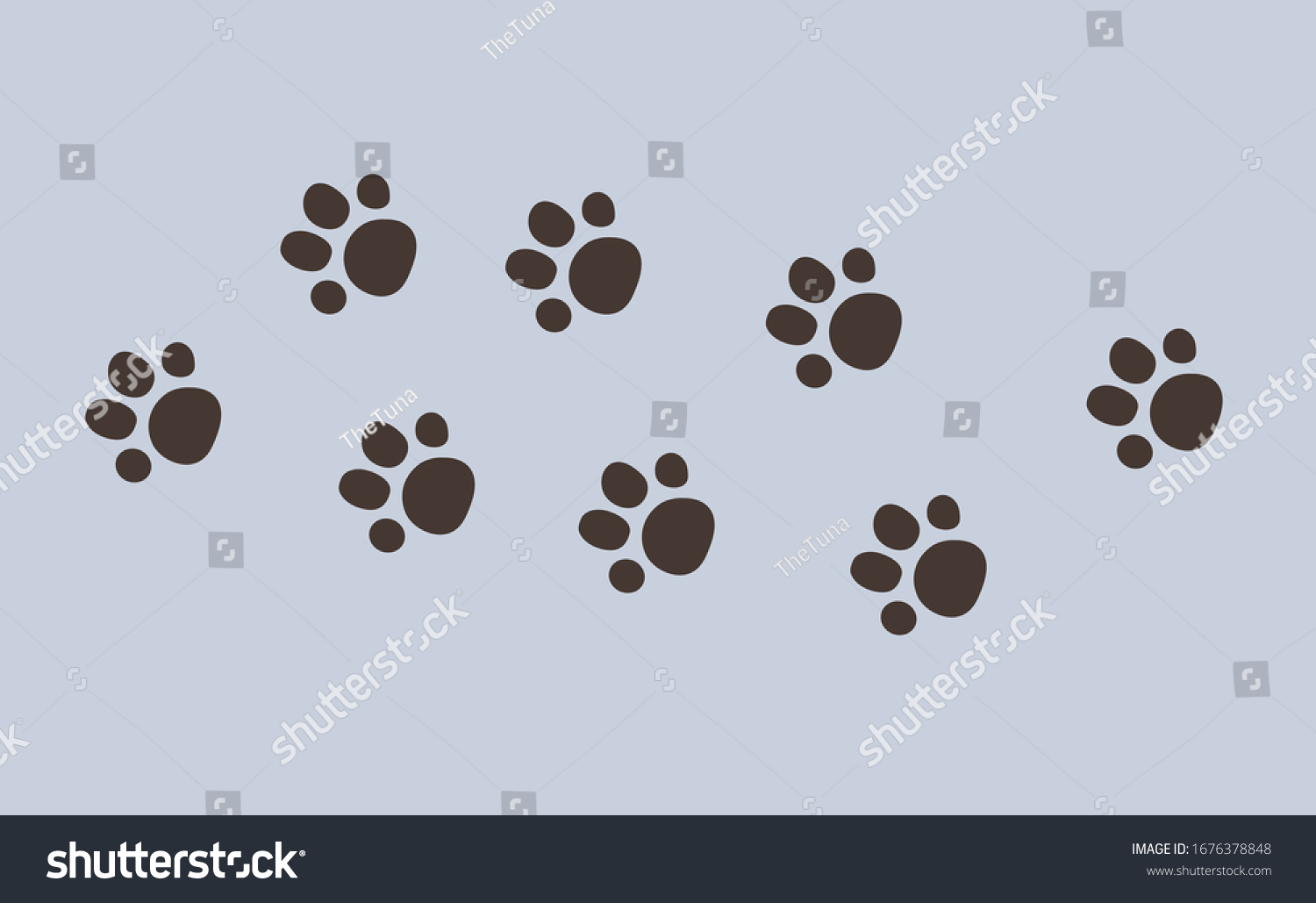 Walking Cats Footprints Vector Drawing: เวกเตอร์สต็อก (ปลอดค่าลิขสิทธิ์ ...