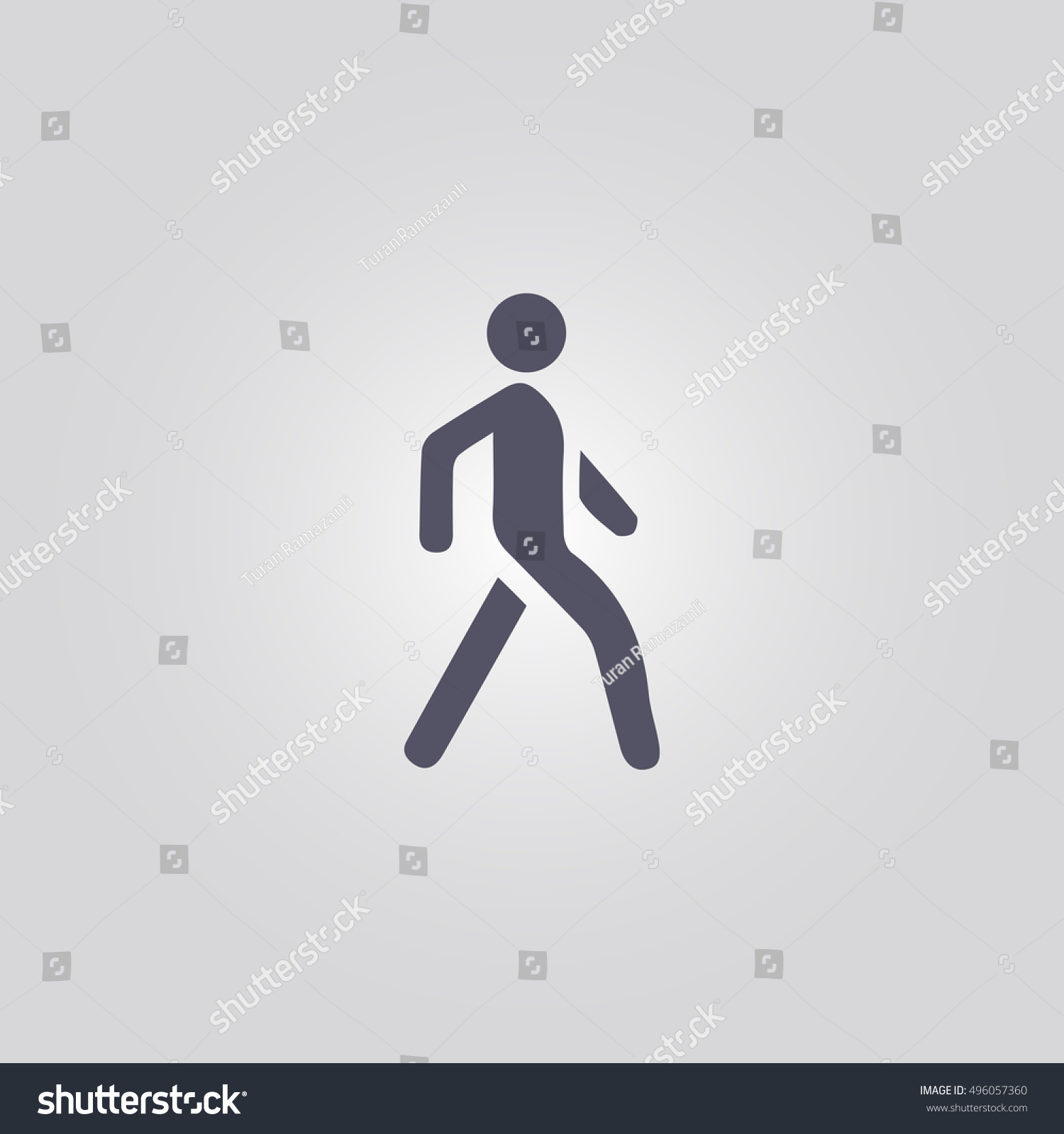 Walking Icon Icon Design Stock Vector (Royalty Free) 496057360 ...