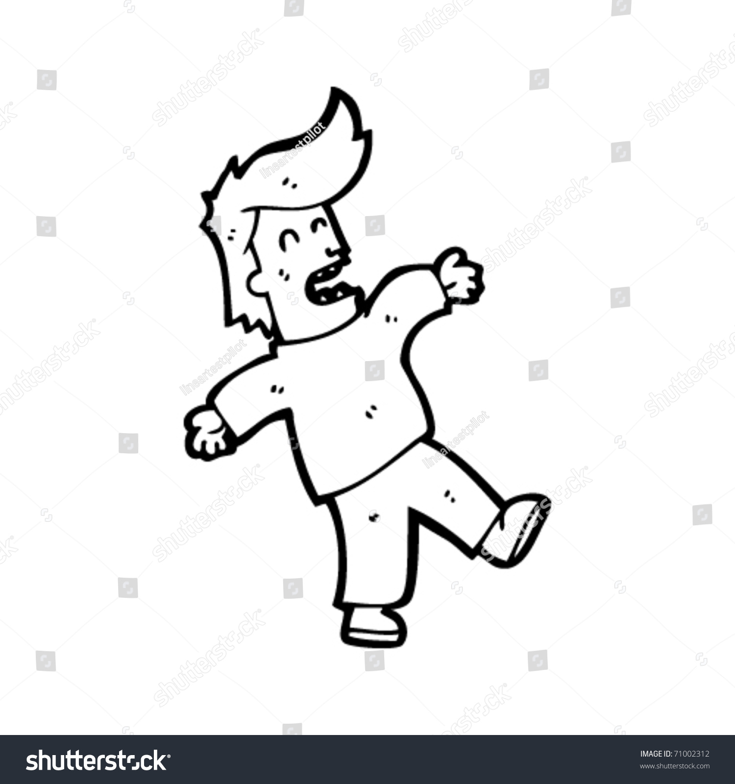 Walking Man Cartoon Stock Vector (Royalty Free) 71002312 | Shutterstock