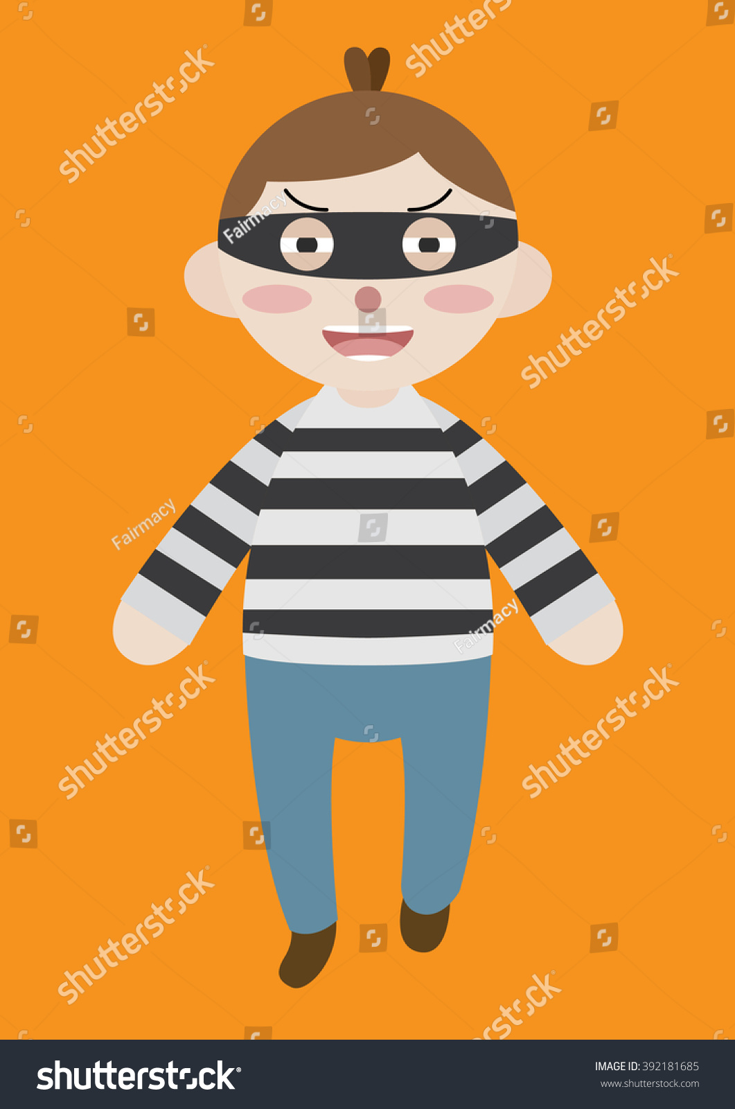 Walking Thief Cartoon Vector Stock Vector (Royalty Free) 392181685 ...