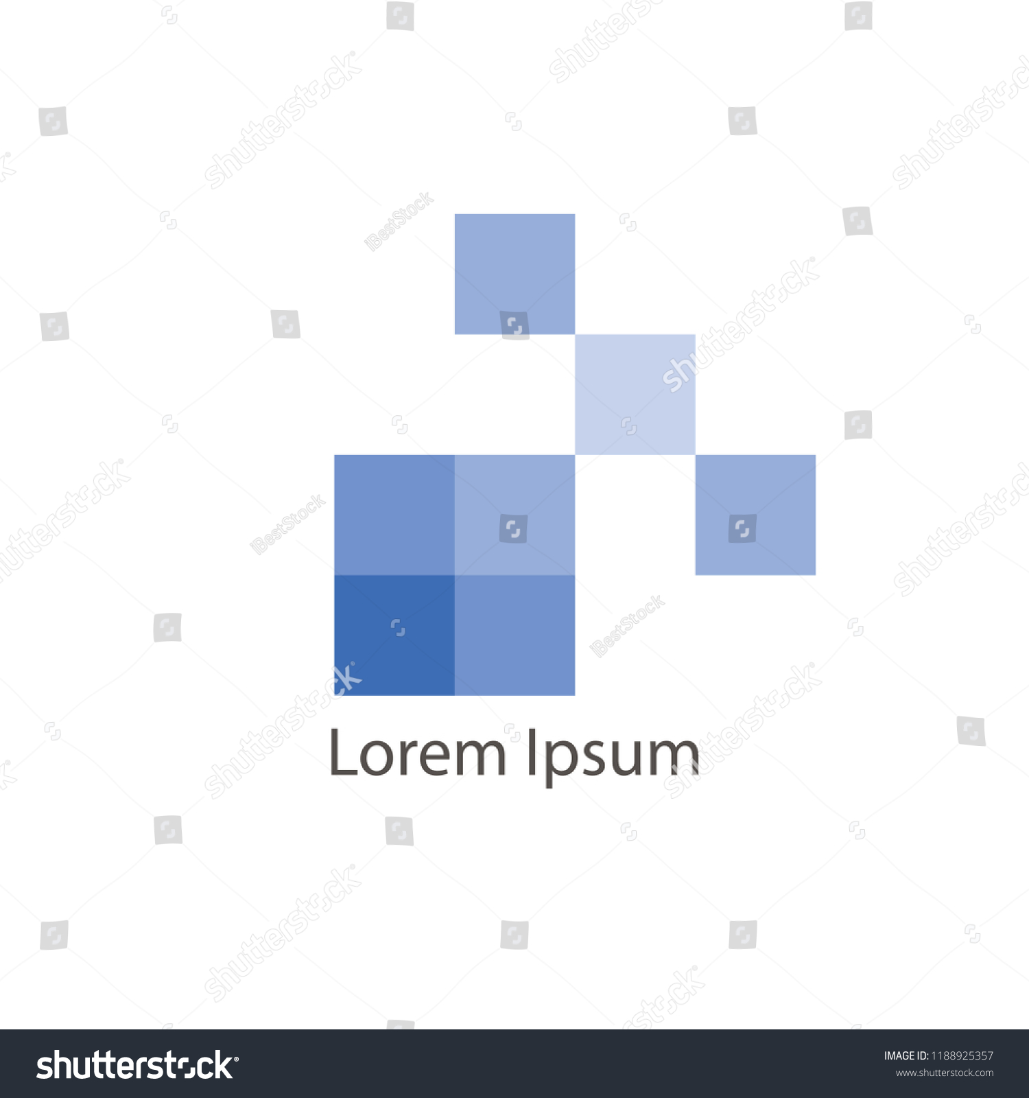 Wall Design Logo Concept Simple Design: vector de stock (libre de ...