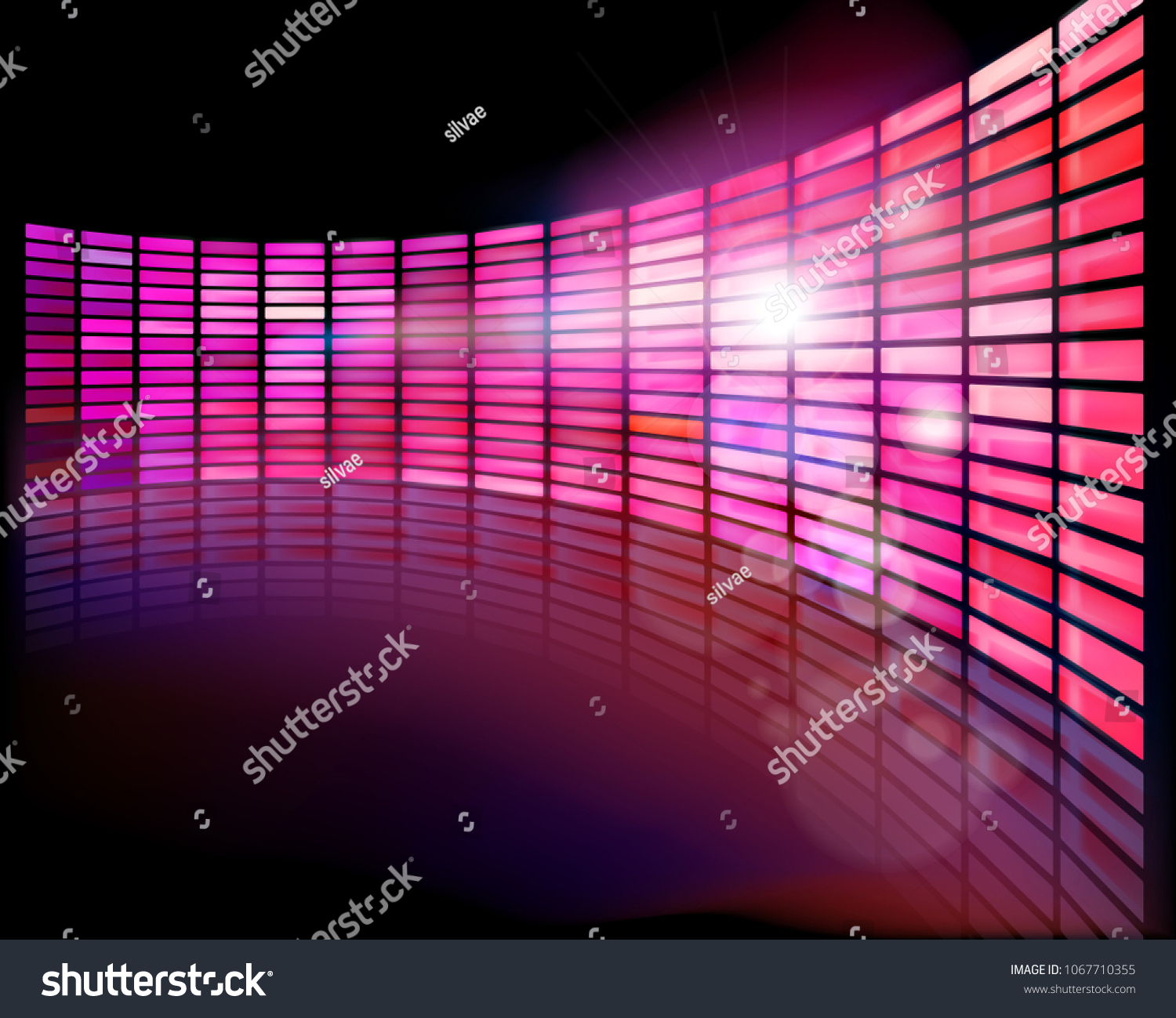 Wall Screen On Stage Vector Illustration Stock Vector (Royalty Free ...