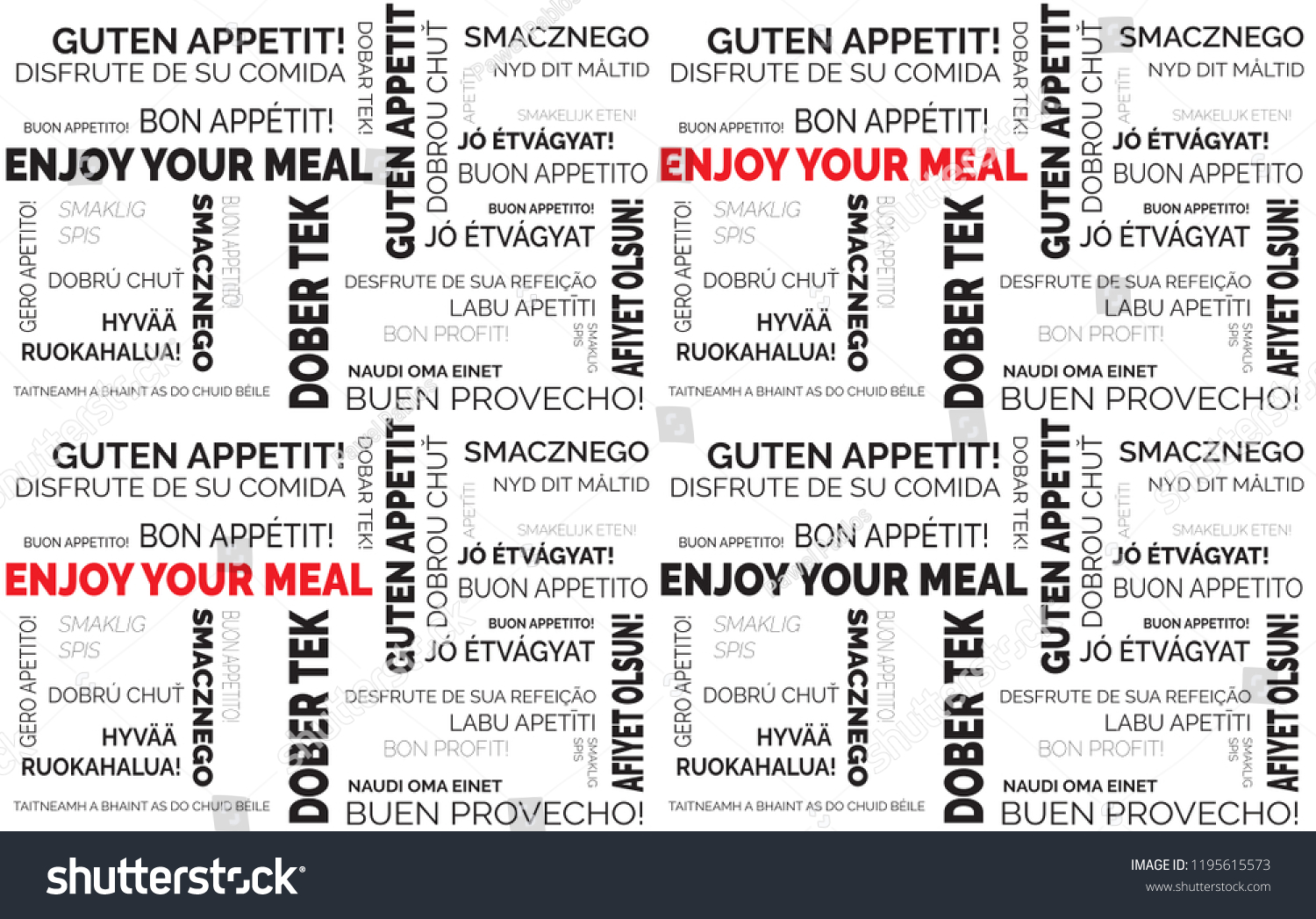 Wall Sticker Slogans Kitchen Vector Stock Vector (Royalty Free ...