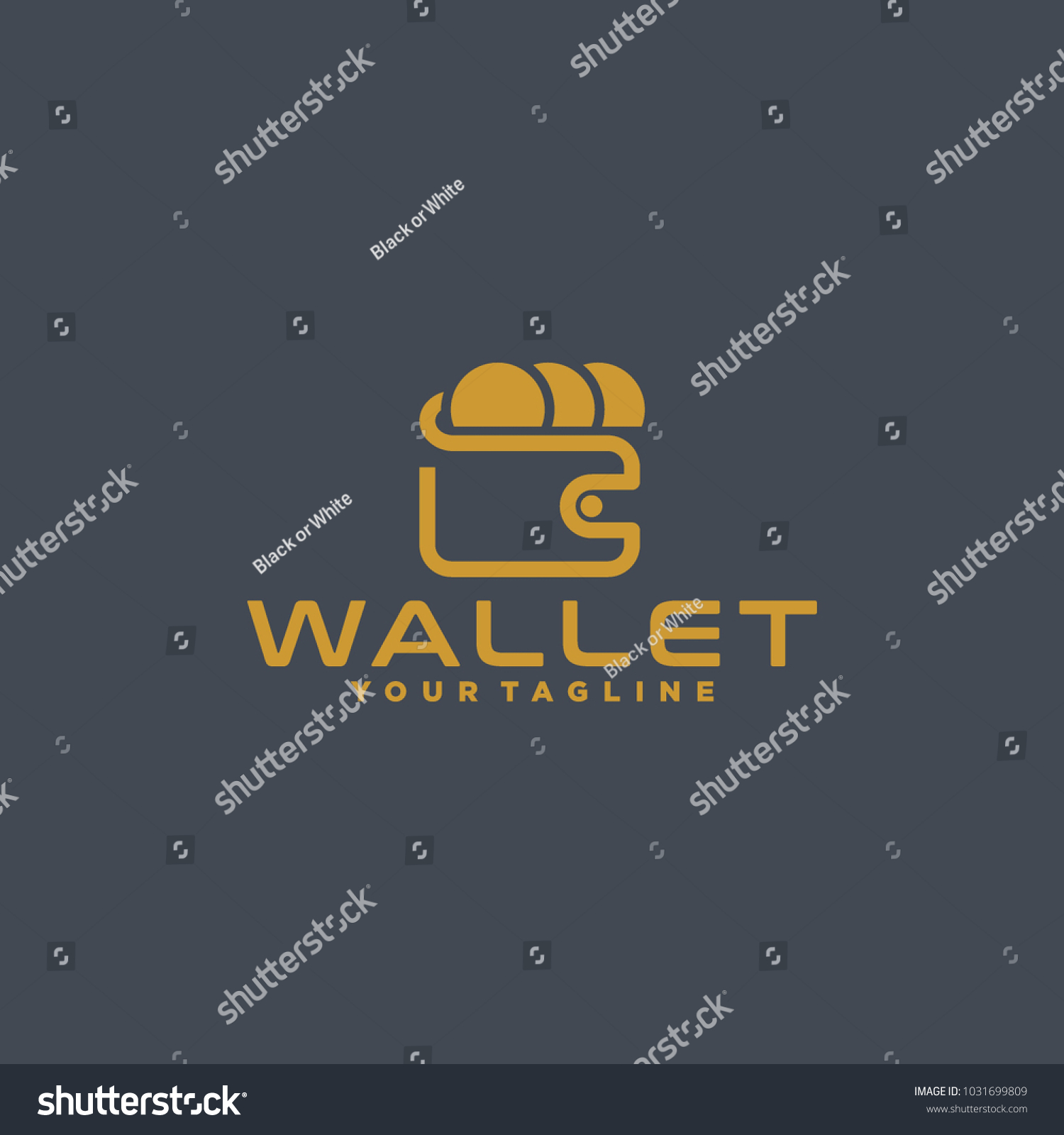 Wallet Logo Design Stock Vector (Royalty Free) 1031699809