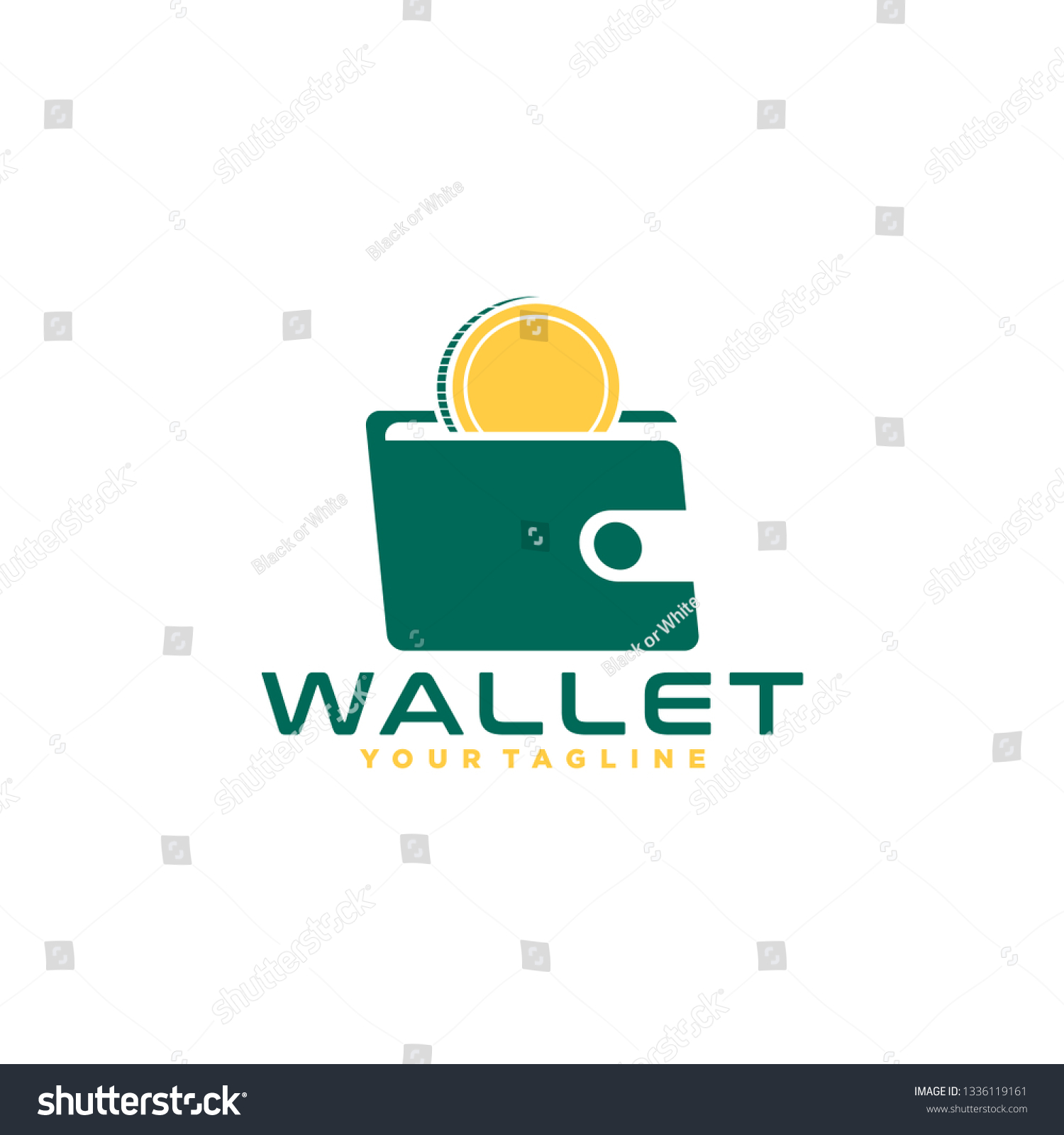 Wallet Logo Design Stock Vector (Royalty Free) 1336119161 | Shutterstock